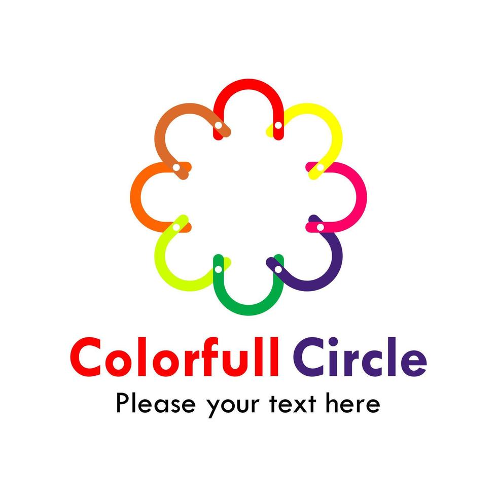 Colorfull circle logo template illustration 5412293 Vector Art at Vecteezy