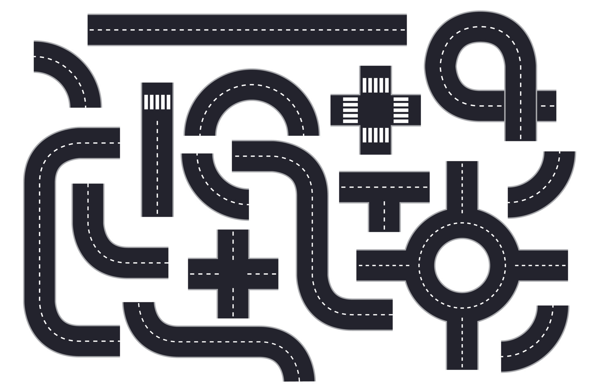 Road Map Vector Art, Icons, and Graphics for Free Download