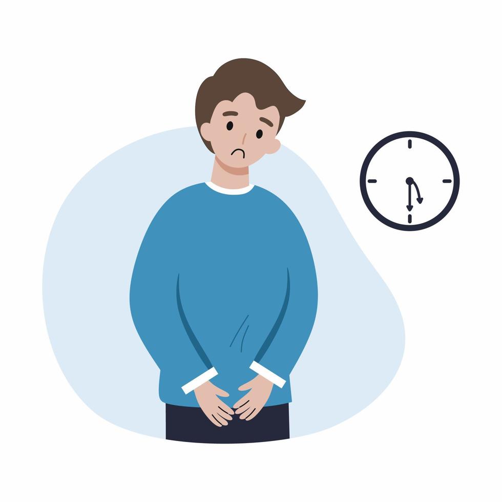 Sad Man Problems With Potency Sexual Dysfunction 5421596 Vector Art
