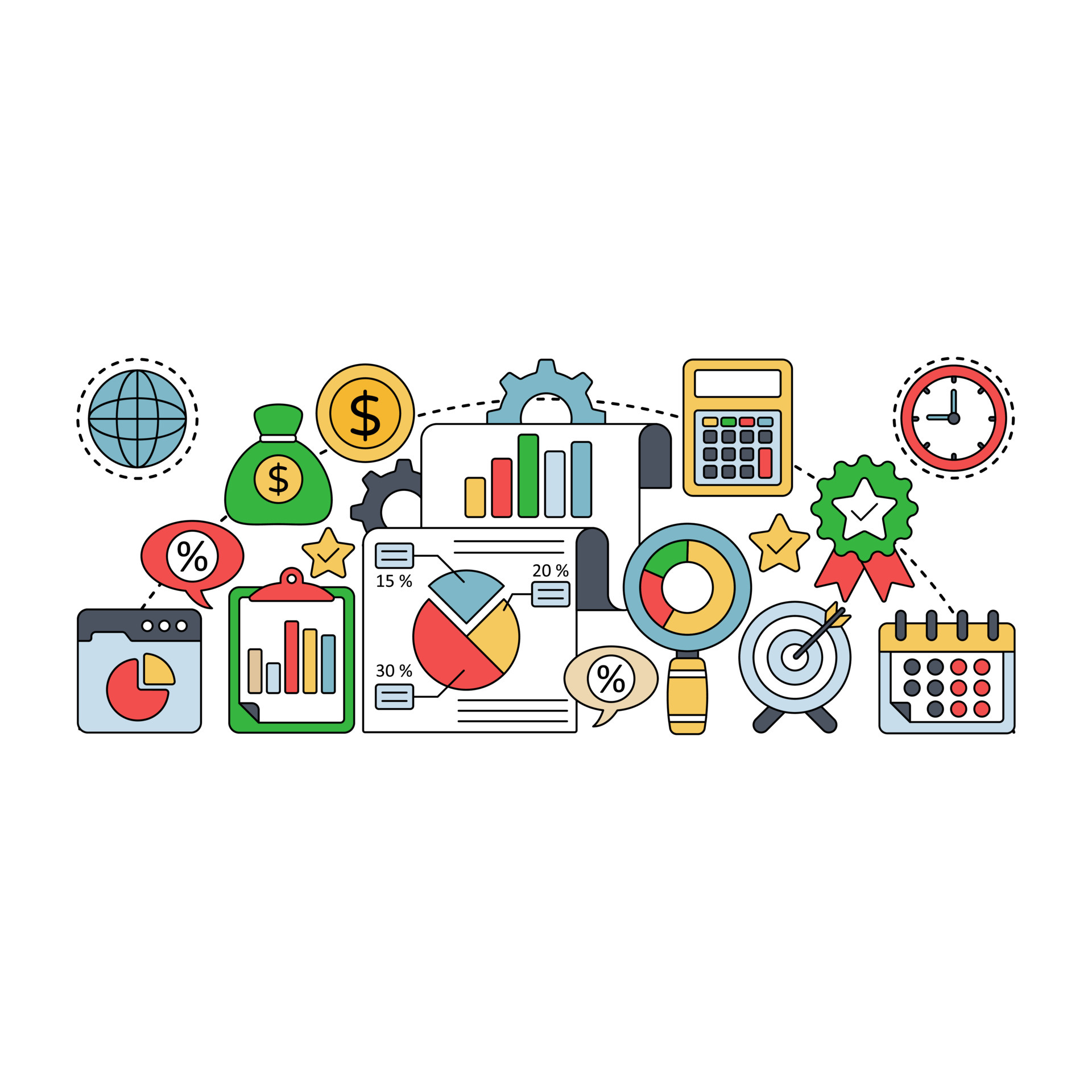 Data analytics illustration, modifiable vector 5430130 Vector Art at ...