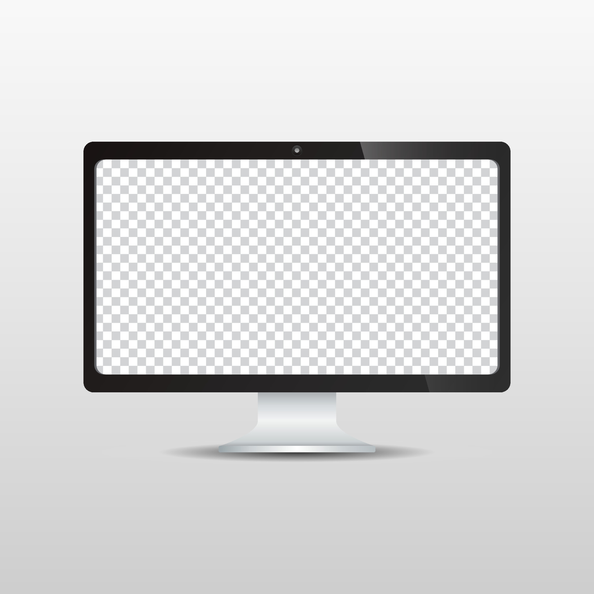 realistic vector of blank monitor computer design 5431858 Vector Art at ...