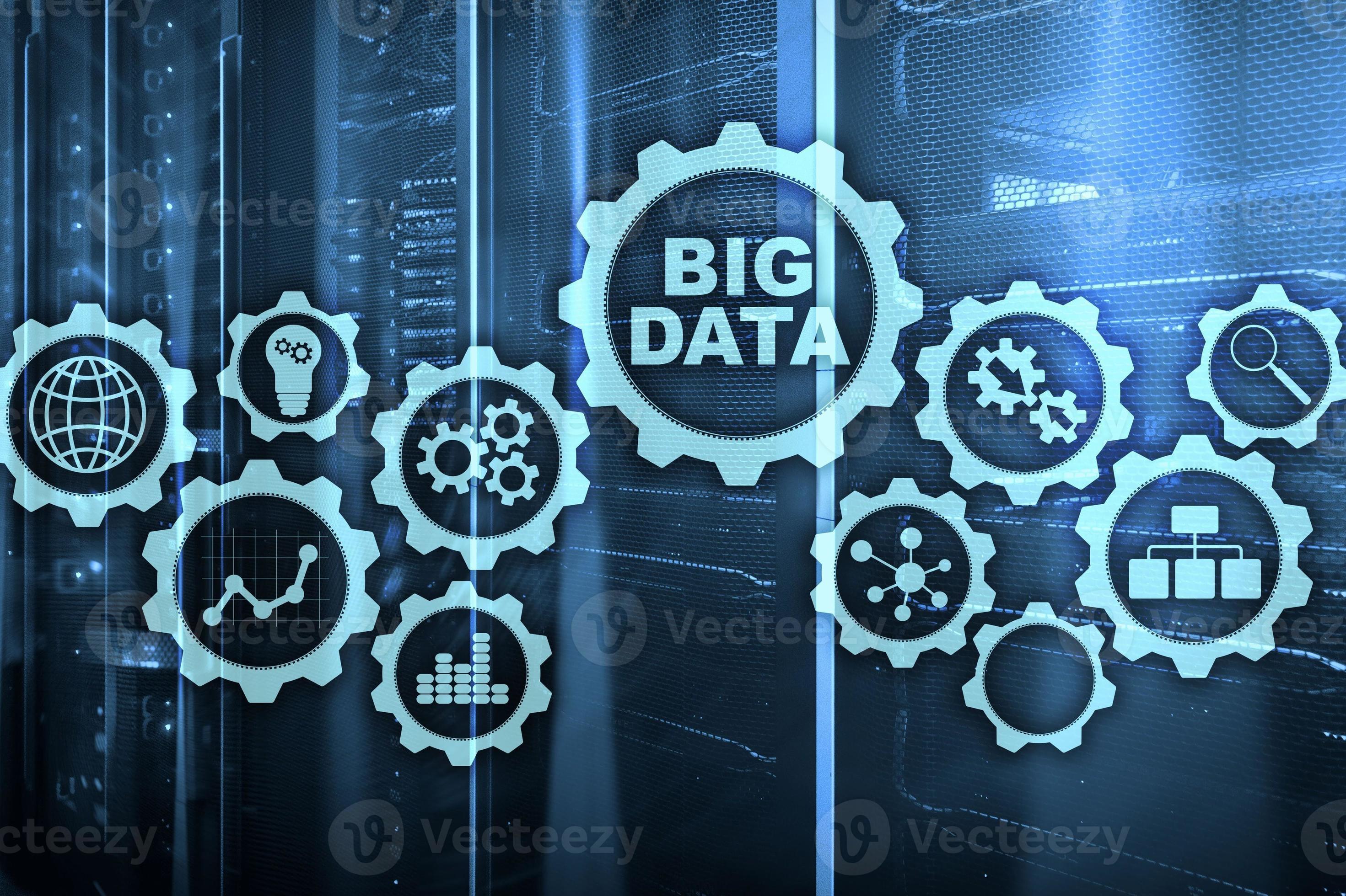 Big Data Concept of hi tech and innovation in business and production ...