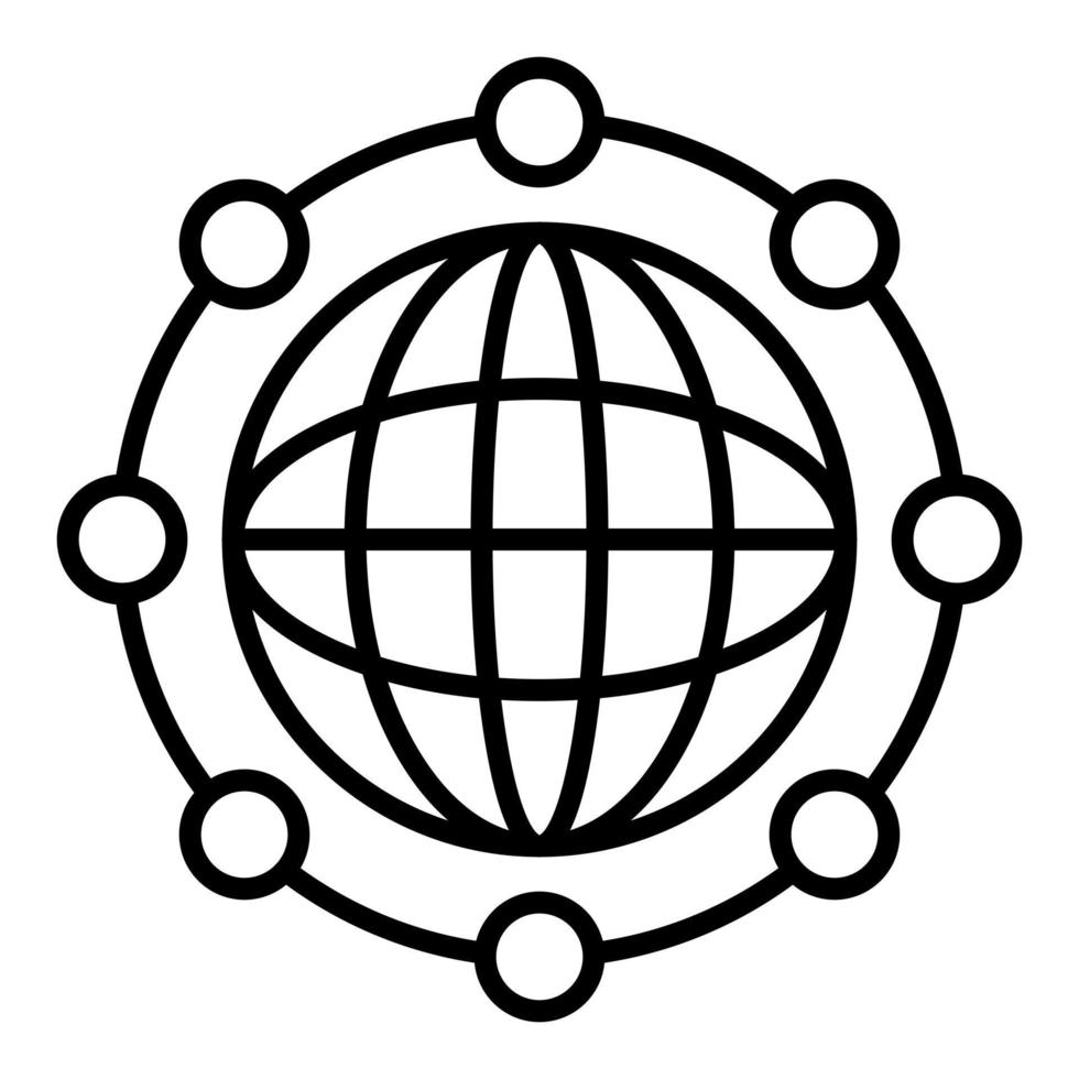 Global Network Line Icon 5446661 Vector Art at Vecteezy Global Network Line Icon 5446661 Vector Art at Vecteezy