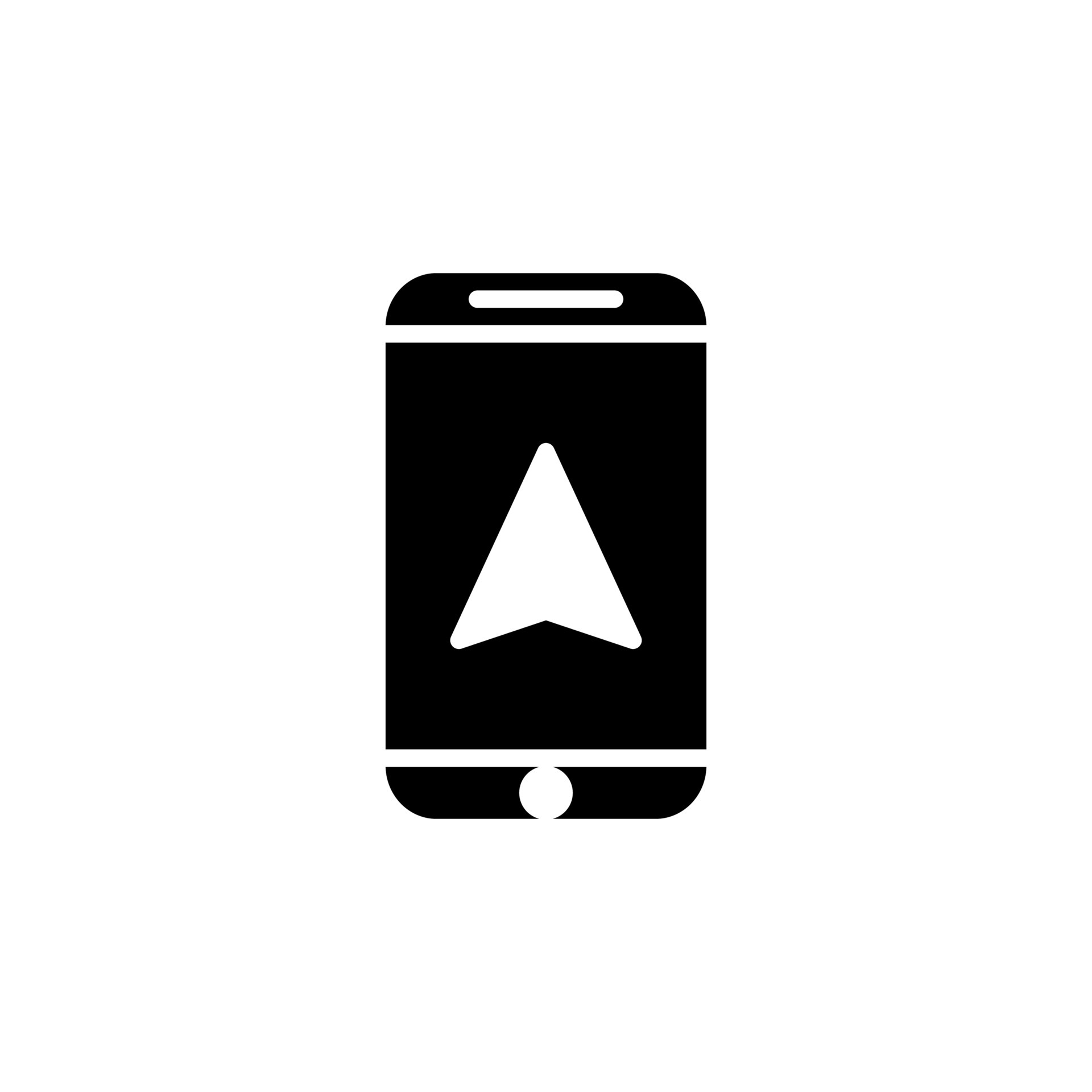 Gps Map Navigation Direction Solid Icon Vector Illustration Logo