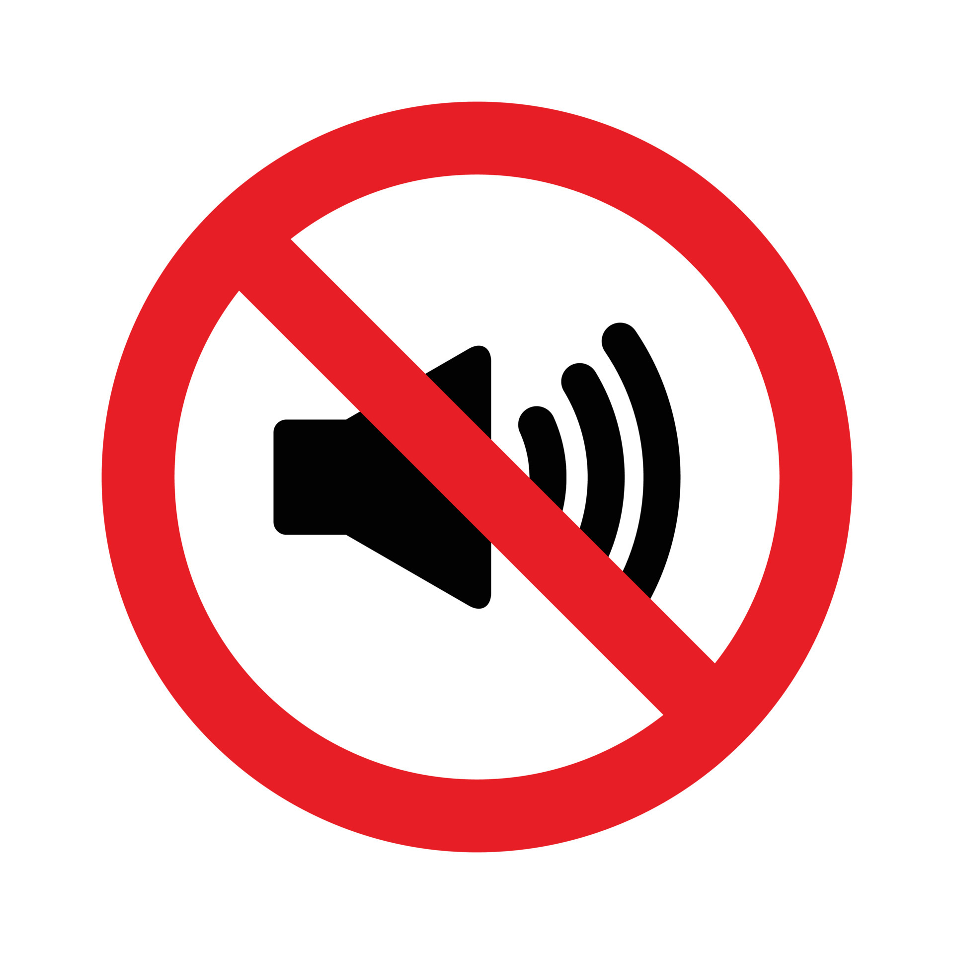 No sound sign isolated on white background. Silent sign. 5466836 Vector Art at Vecteezy