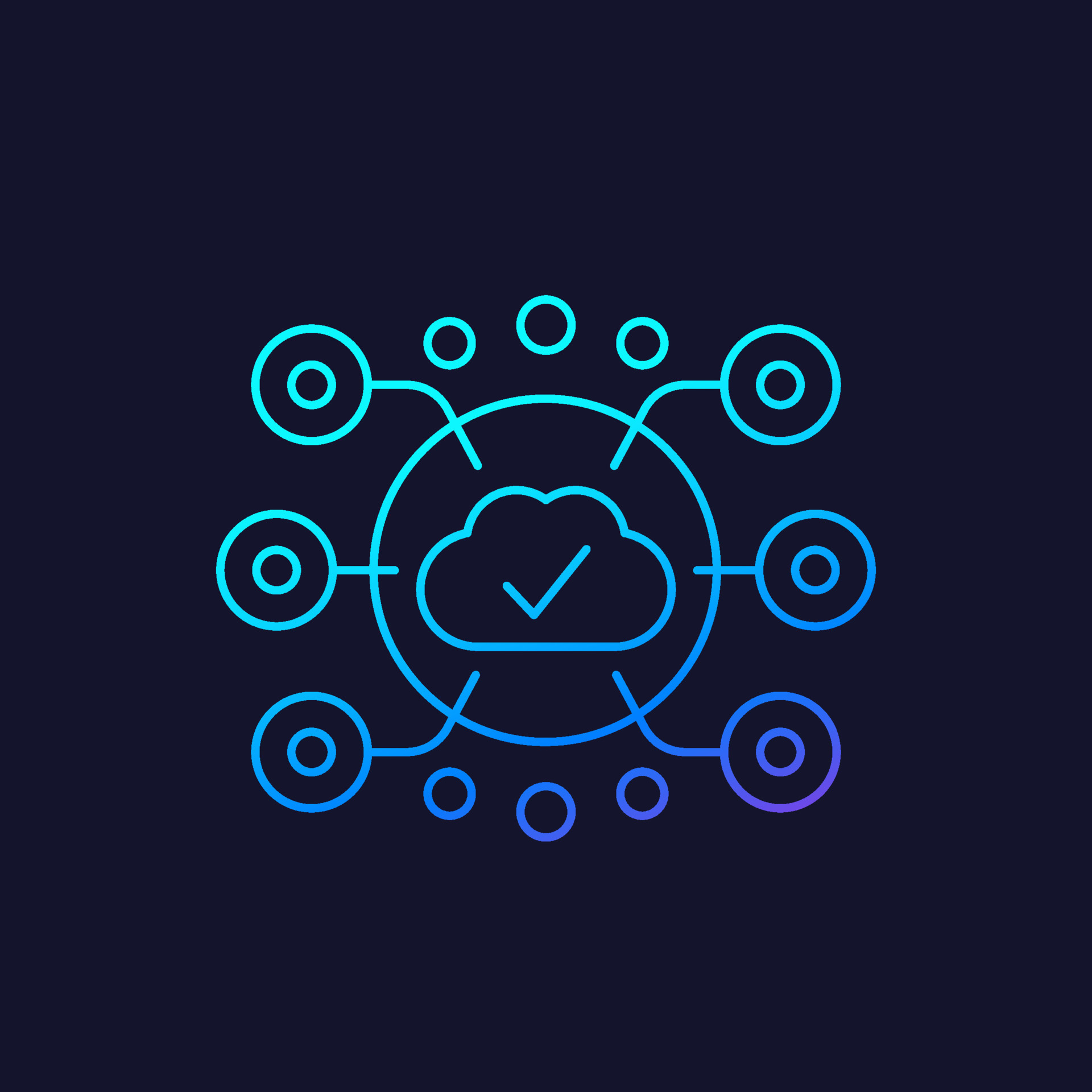 Edge Computing vector linear icon 5466966 Vector Art at Vecteezy