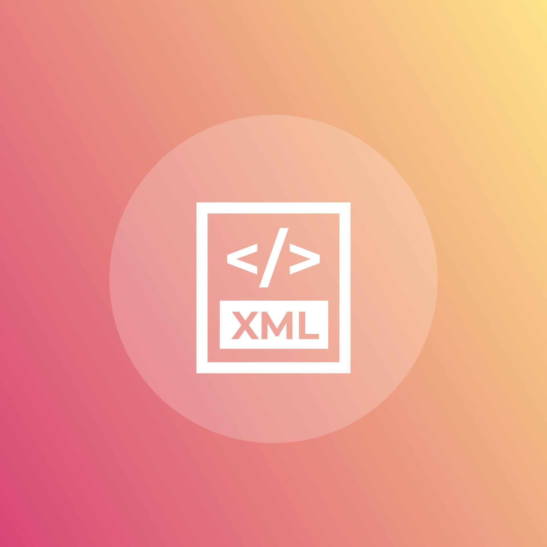 Xml File Format Icon For Web And Apps 5466983 Vector Art At Vecteezy