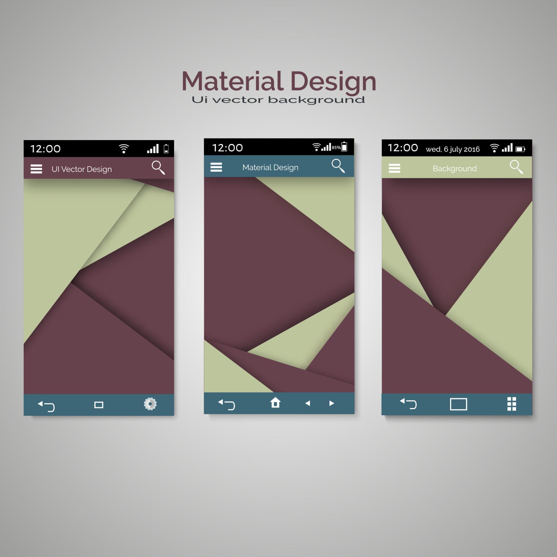 set of ui material design background 5472513 Vector Art at Vecteezy