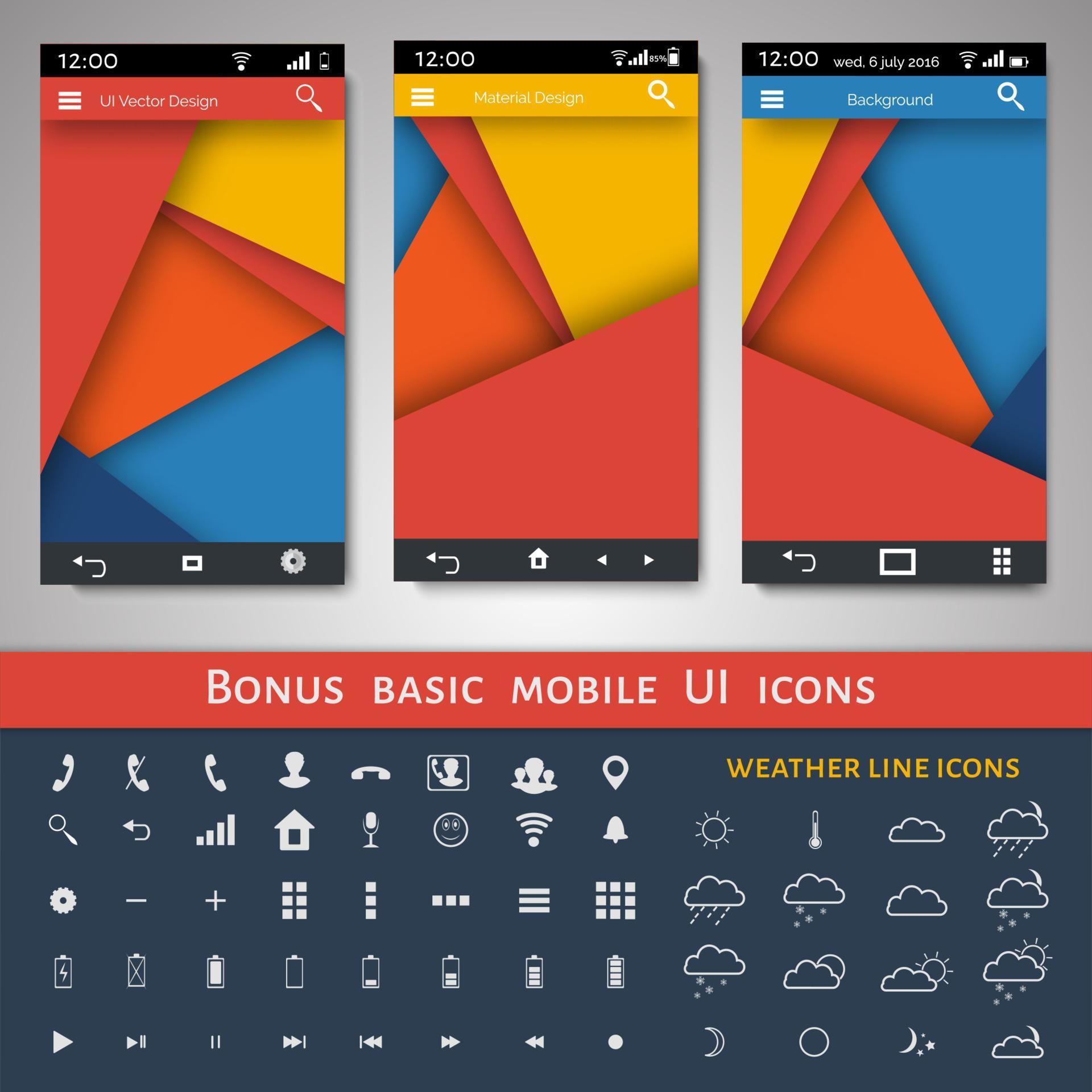 Abstract user interface templates of overlaps paper 5472776 Vector Art ...