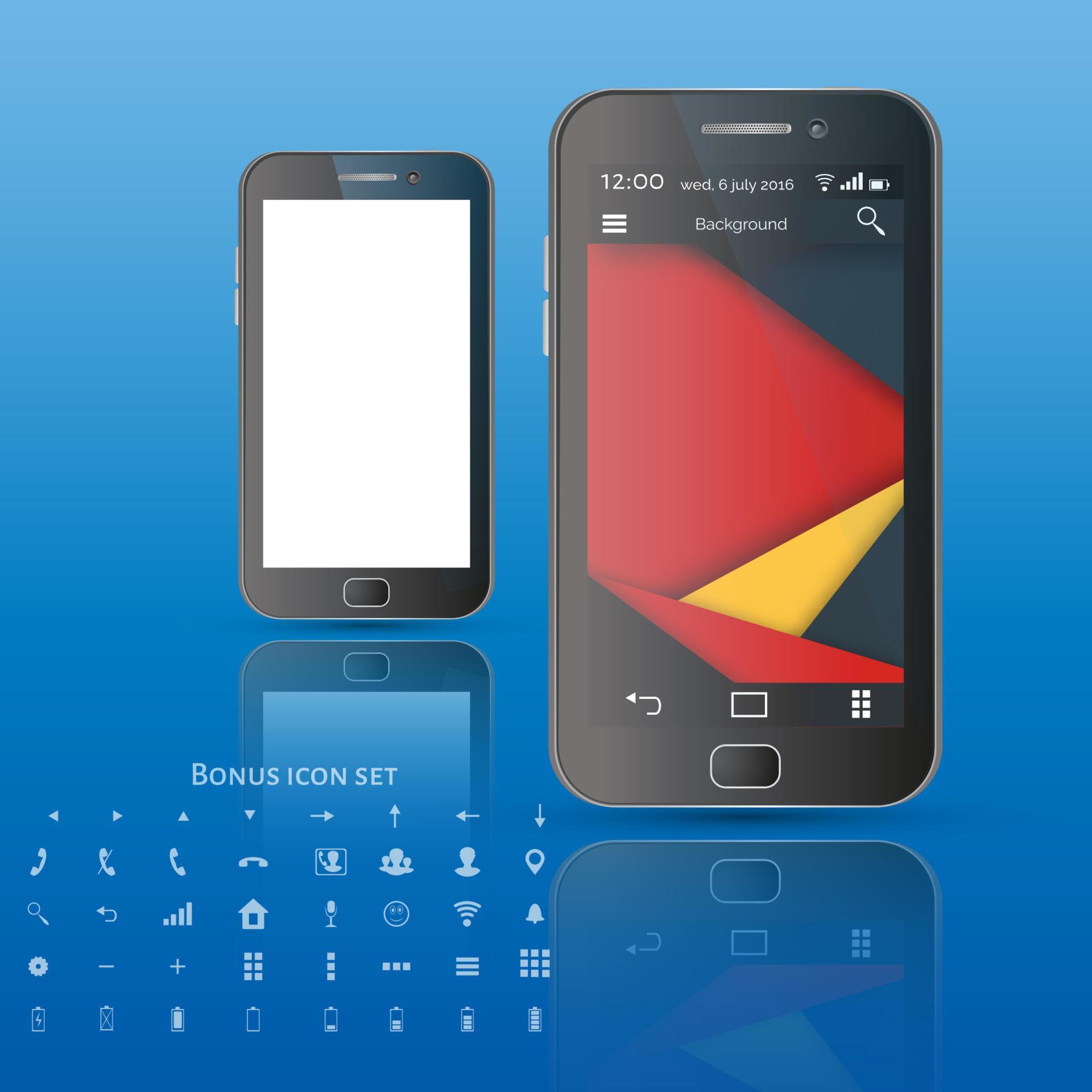 Smartphones vector kit 5472998 Vector Art at Vecteezy