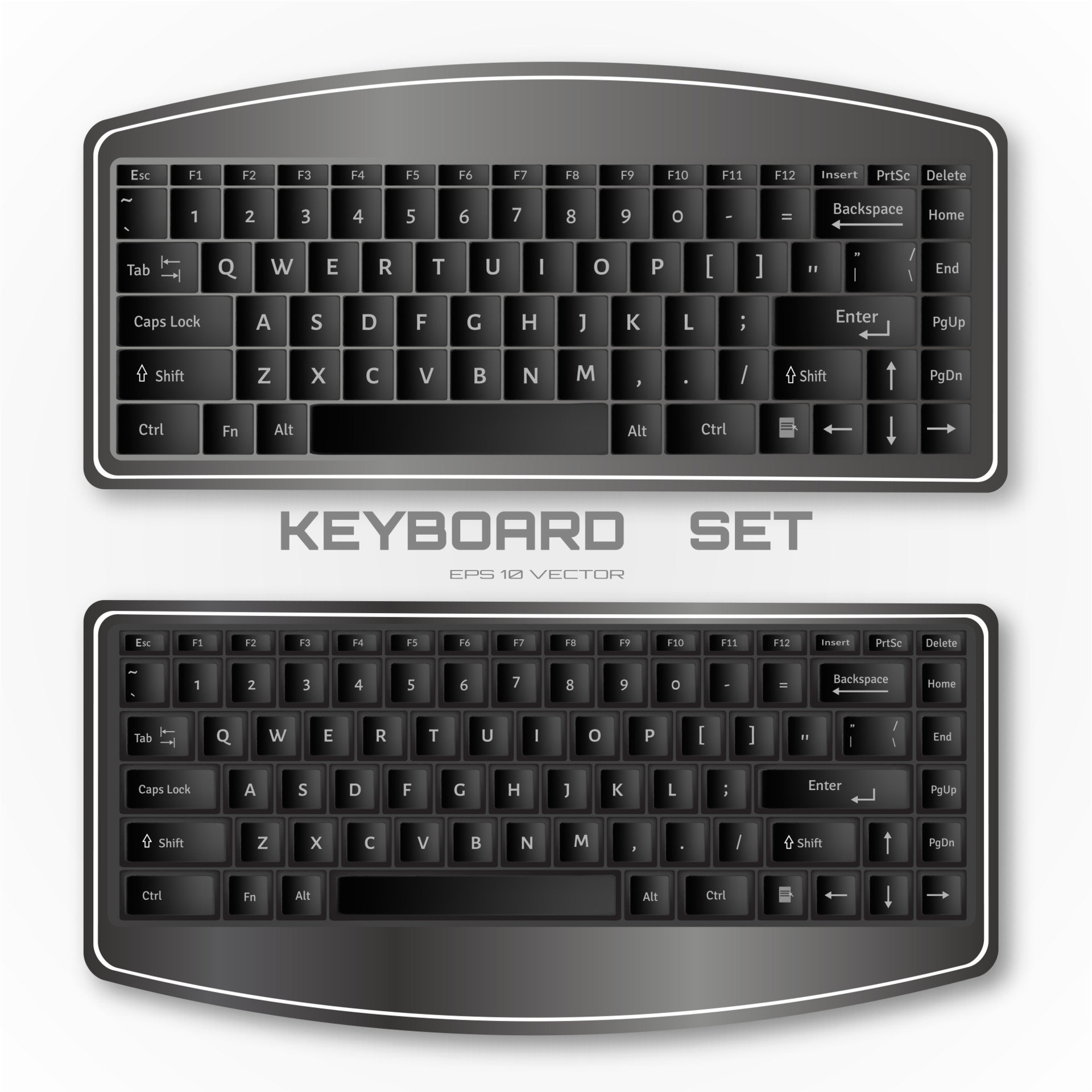computer keyboard set 5475480 Vector Art at Vecteezy