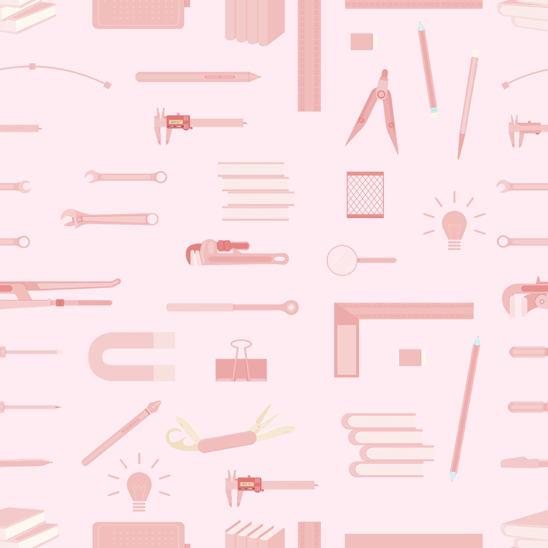 pattern seamless set of tool equipment for engineer education design ...