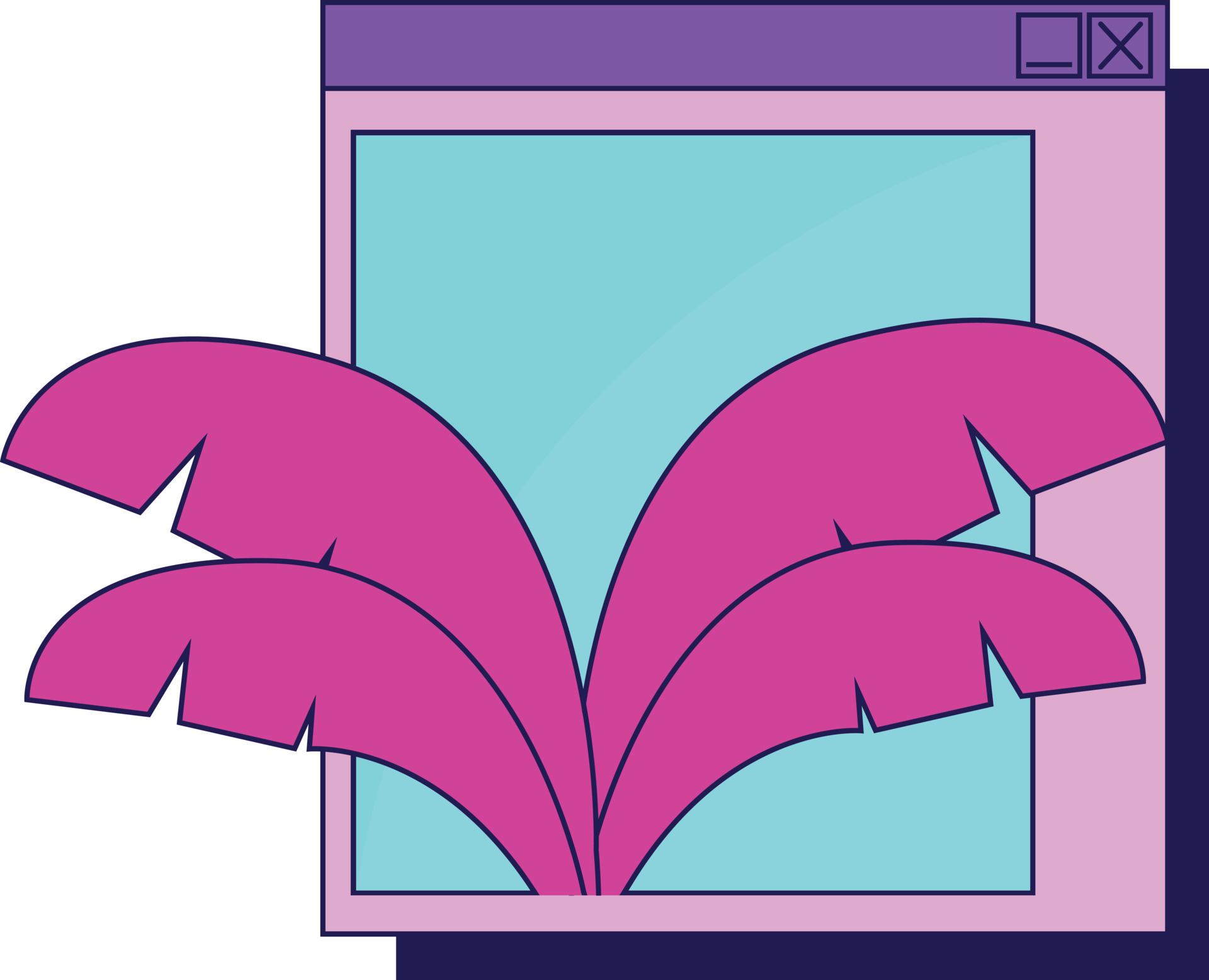 Retrowave Computer UI Elements 5489559 Vector Art at Vecteezy