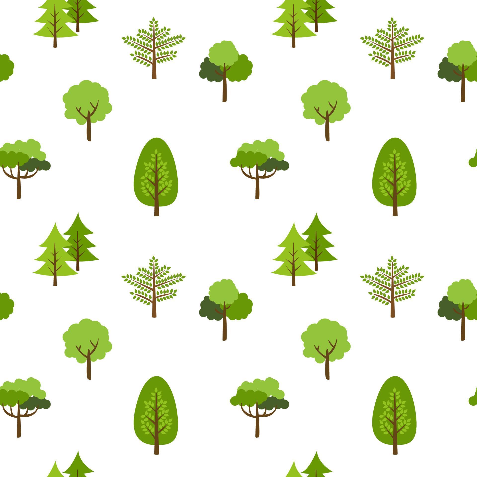 tree seamless pattern background vector illustration 5489789 Vector Art ...