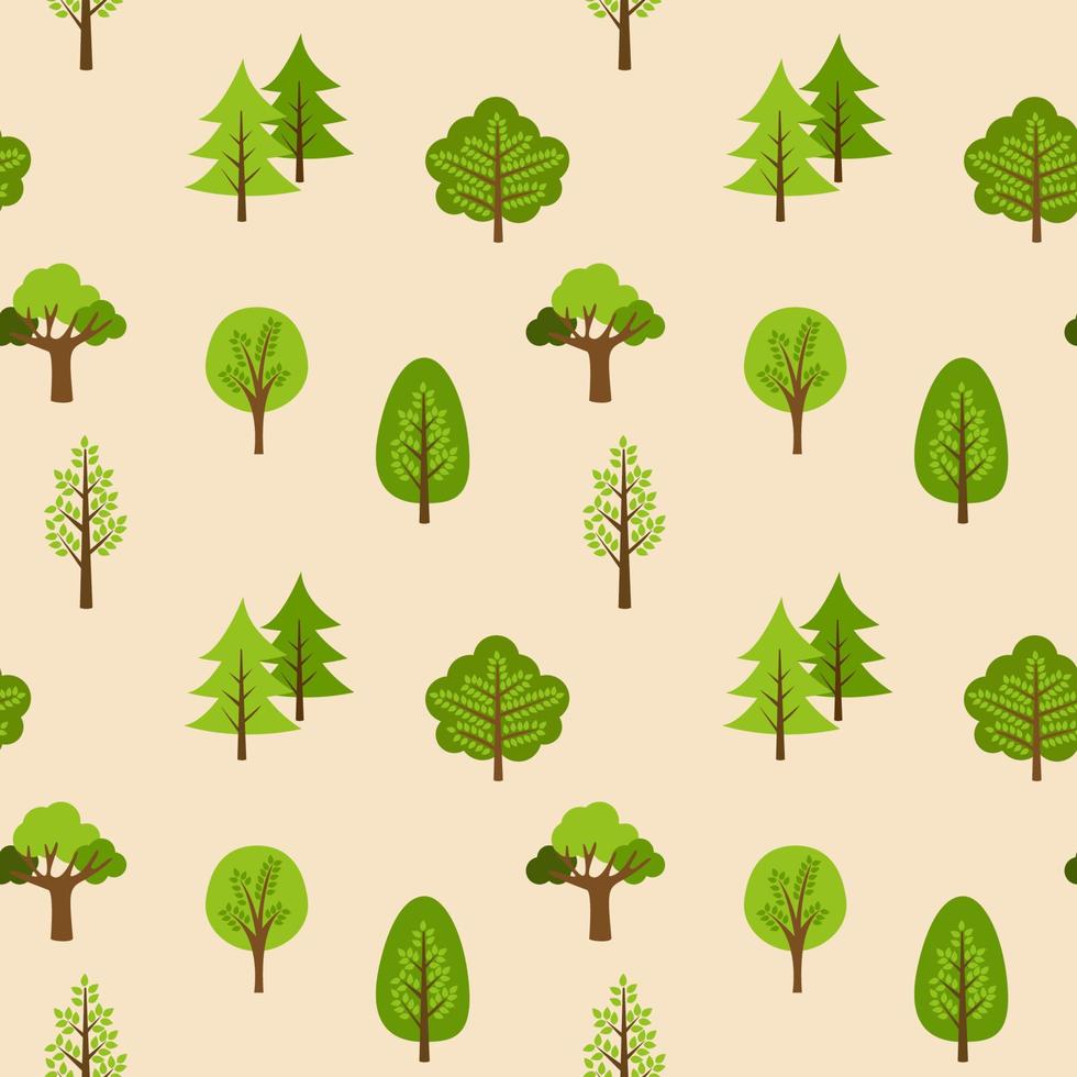 tree seamless pattern background vector illustration 5489790 Vector Art ...
