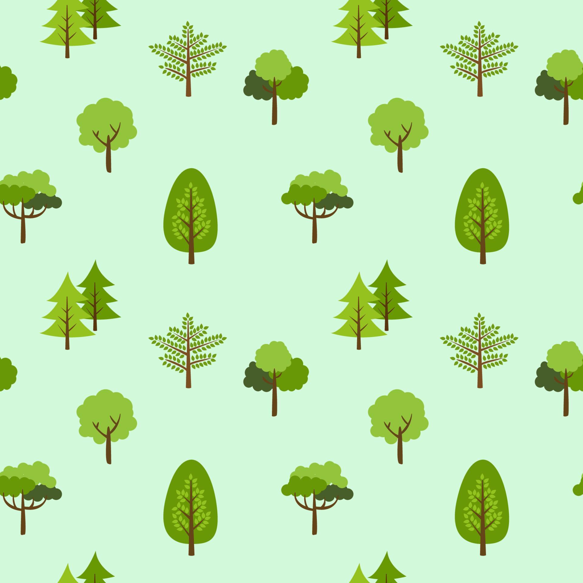 tree seamless pattern background vector illustration 5489792 Vector Art ...