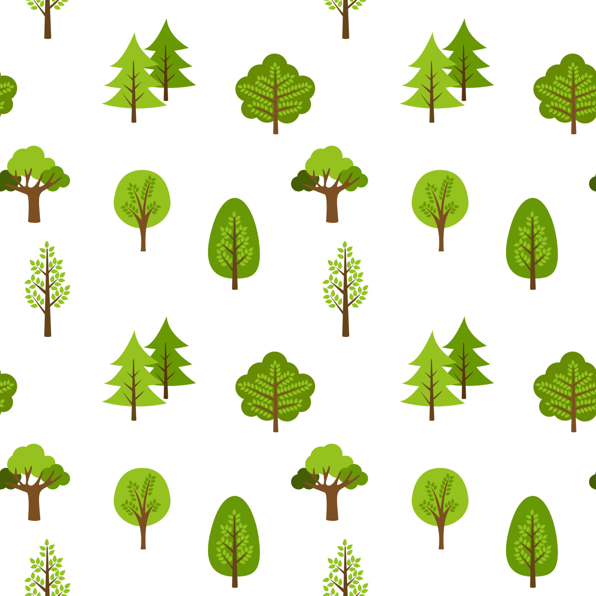 tree seamless pattern background vector illustration 5489793 Vector Art ...