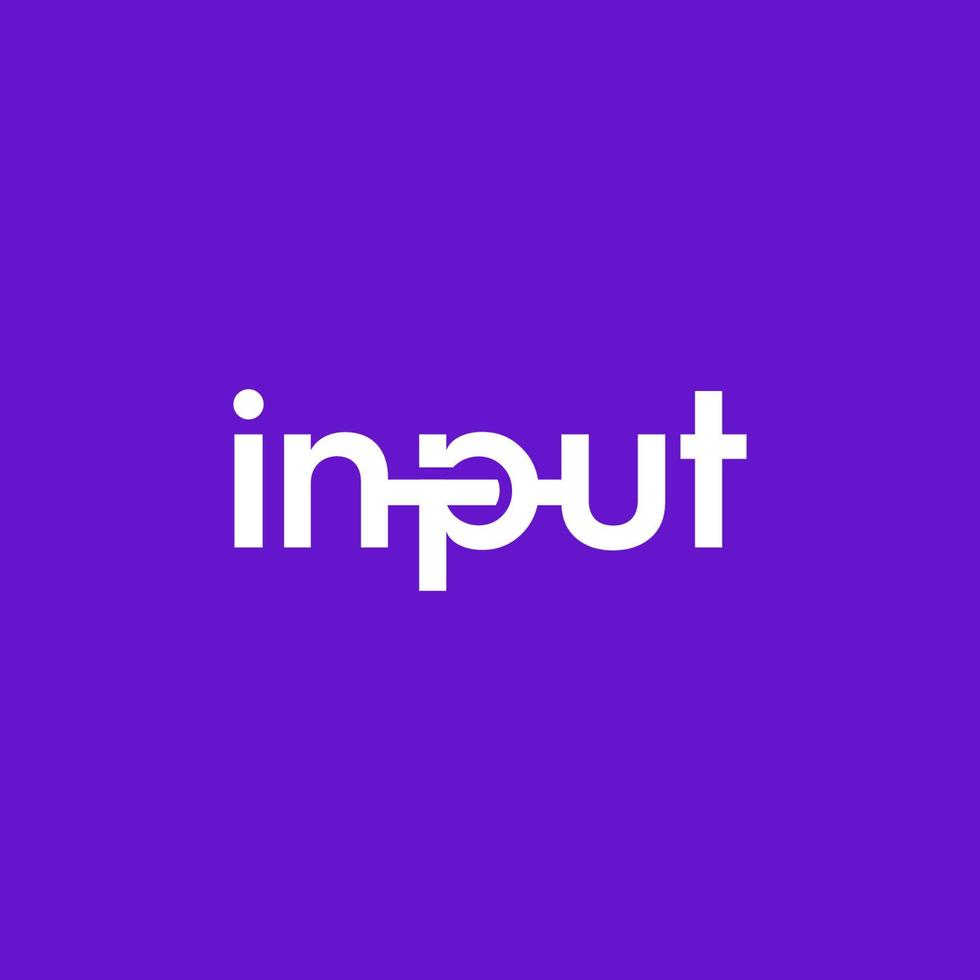 logo design text input and its unique and simple illustrations, with a ...