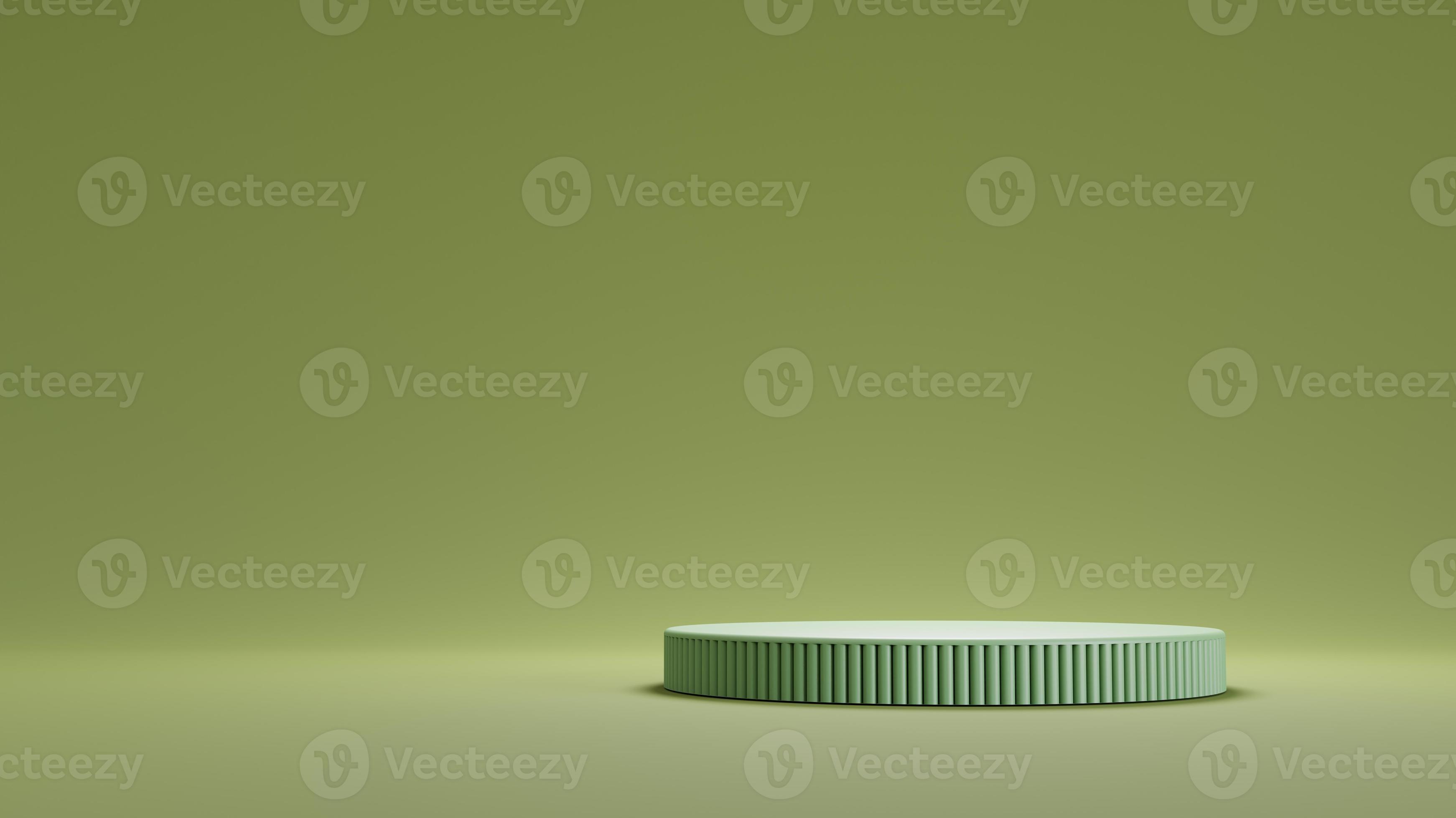 3D render illustration, Olive green stage products Olive green ...