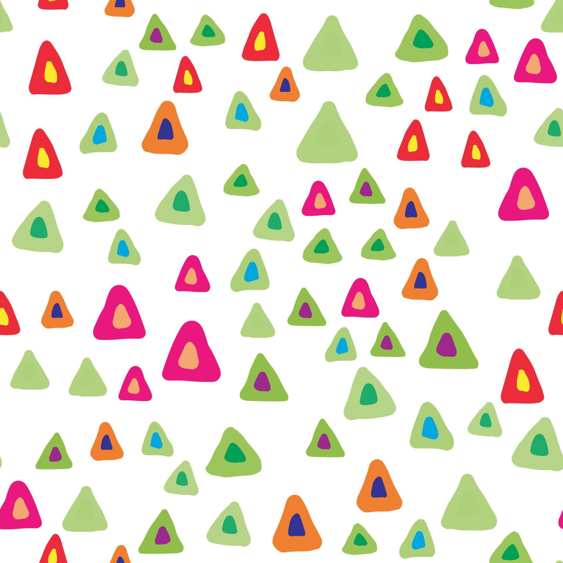 Random triangle shapes seamless pattern on white background. 5497876 ...