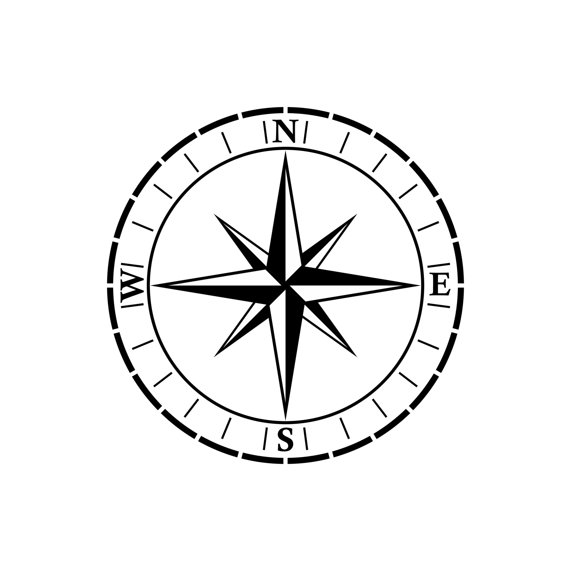 Simple Compass Rose Vector Art Icons And Graphics For Free Download