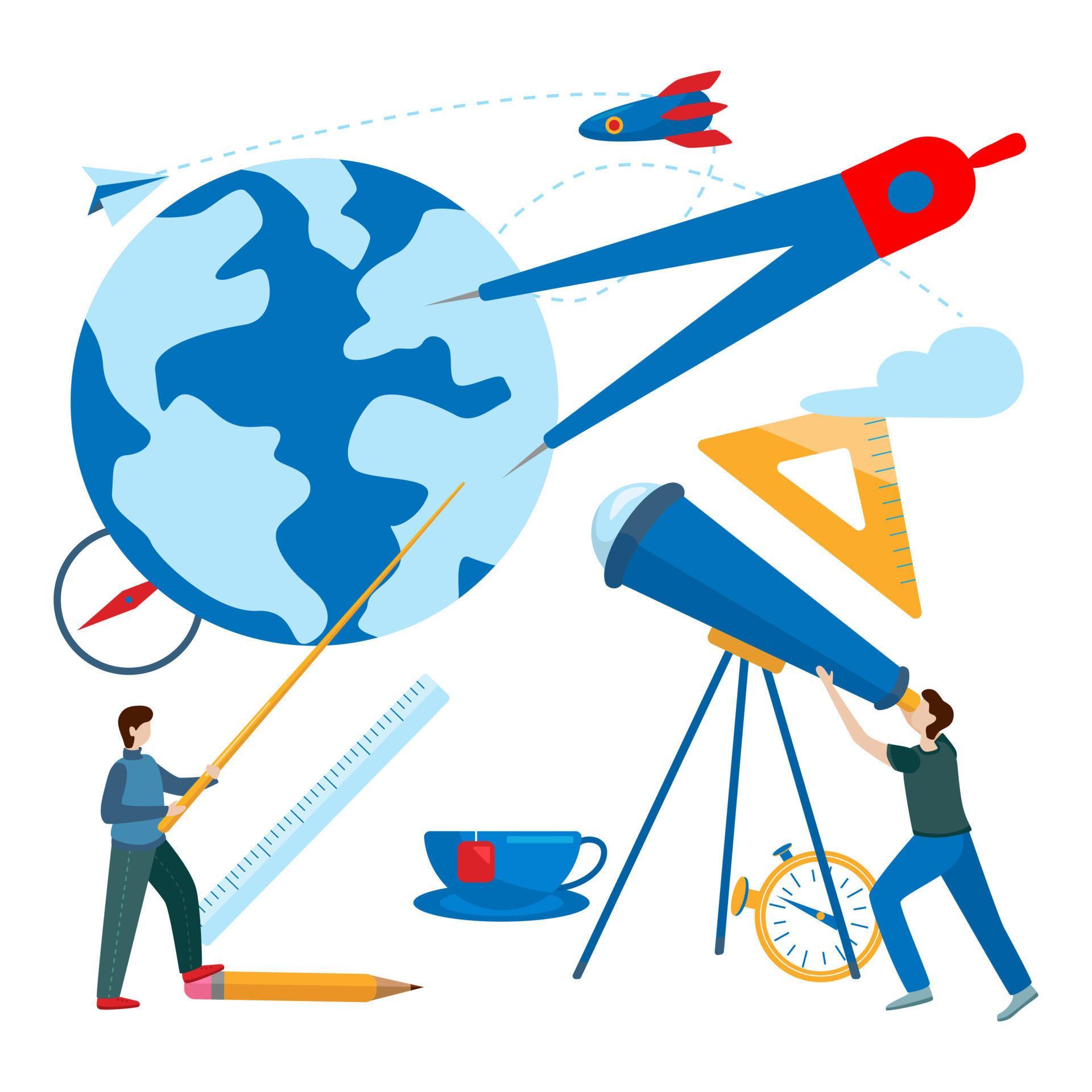 Concept problem solving. Learning, education flat vector illustration ...