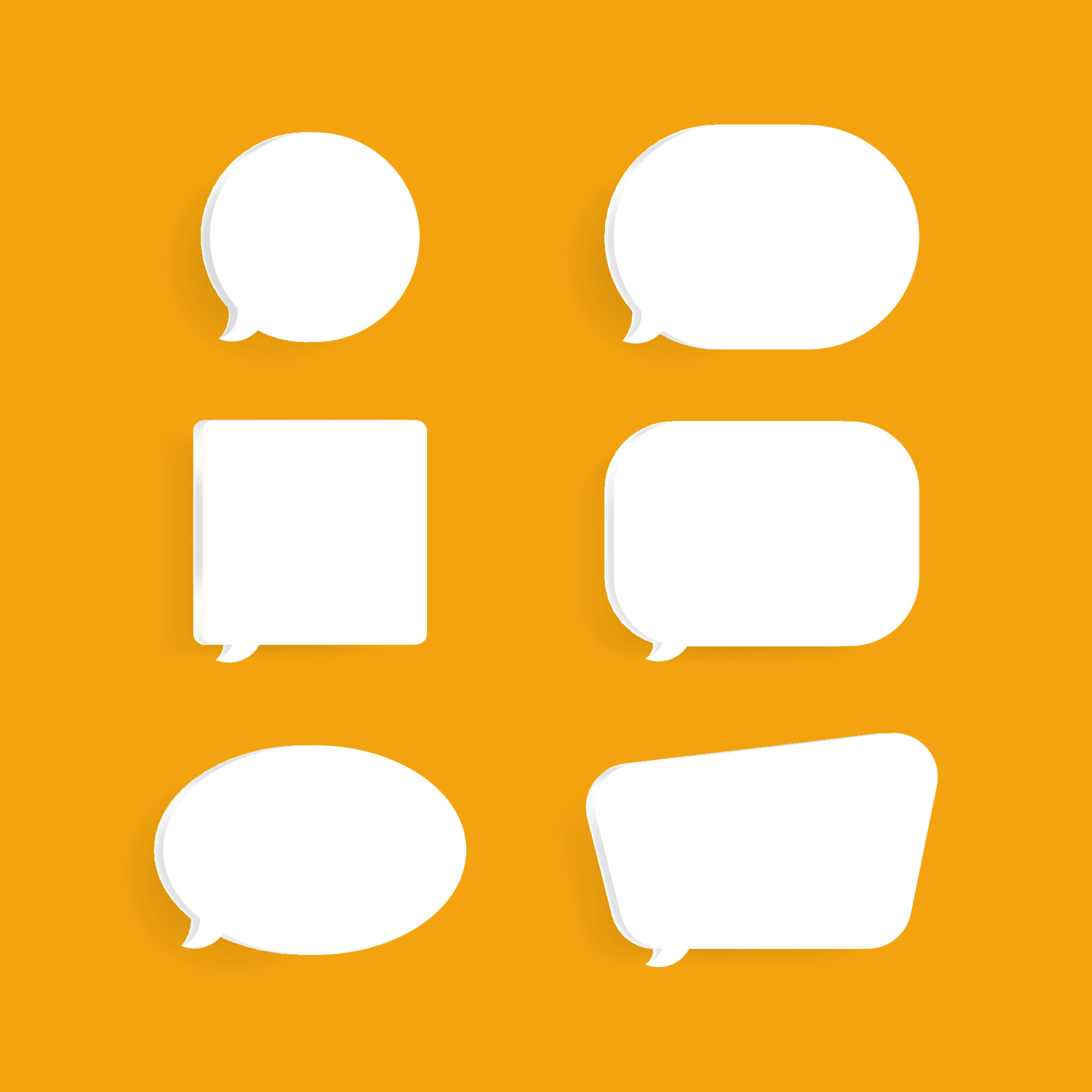 3D speech bubbles collection, Vector illustration eps.10 5503096 Vector ...