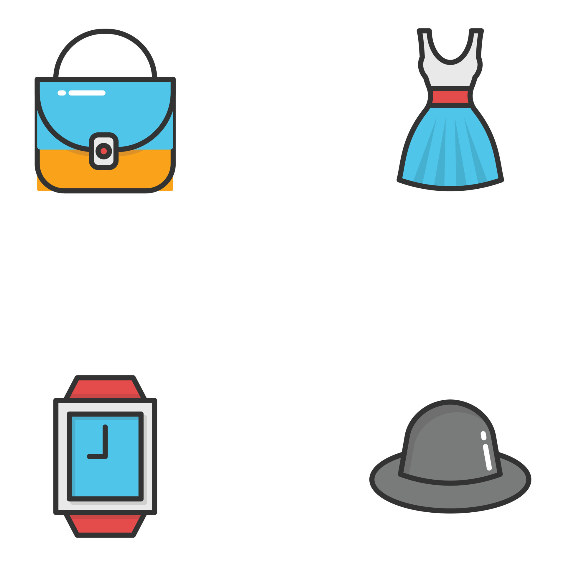 Trendy Frock Concepts 5506430 Vector Art At Vecteezy