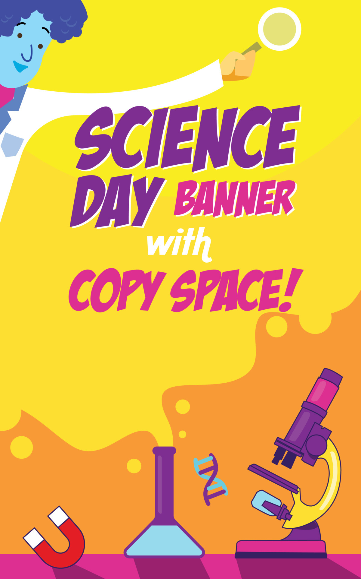 National Science Day background with copy space white space 5519742 ...
