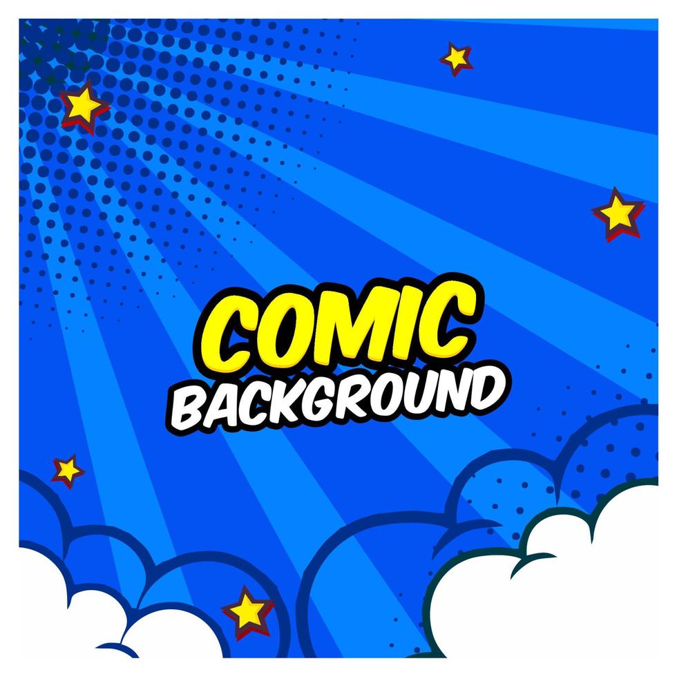 Blue comic background 5521326 Vector Art at Vecteezy
