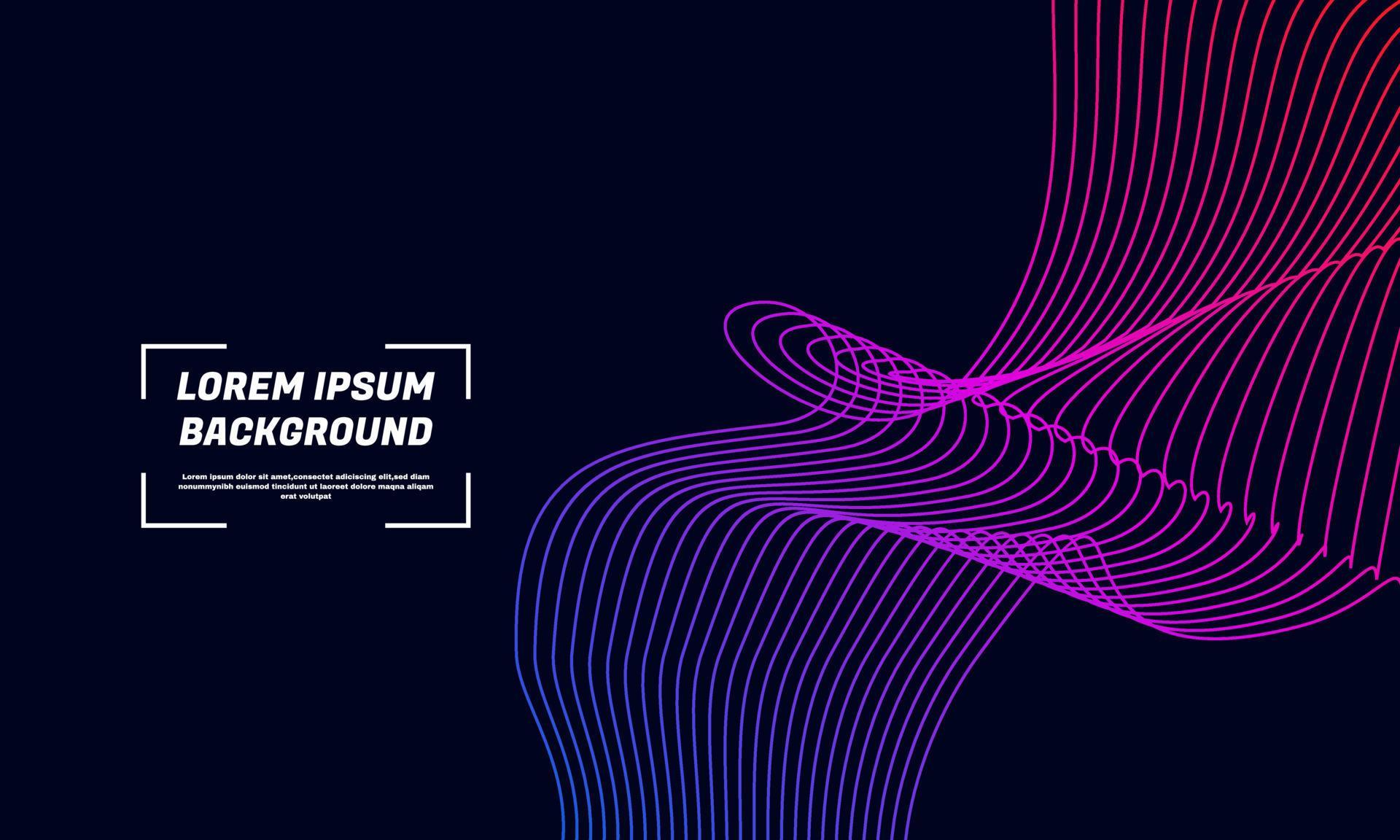 stock illustration elegant abstract vector wave line futuristic style ...