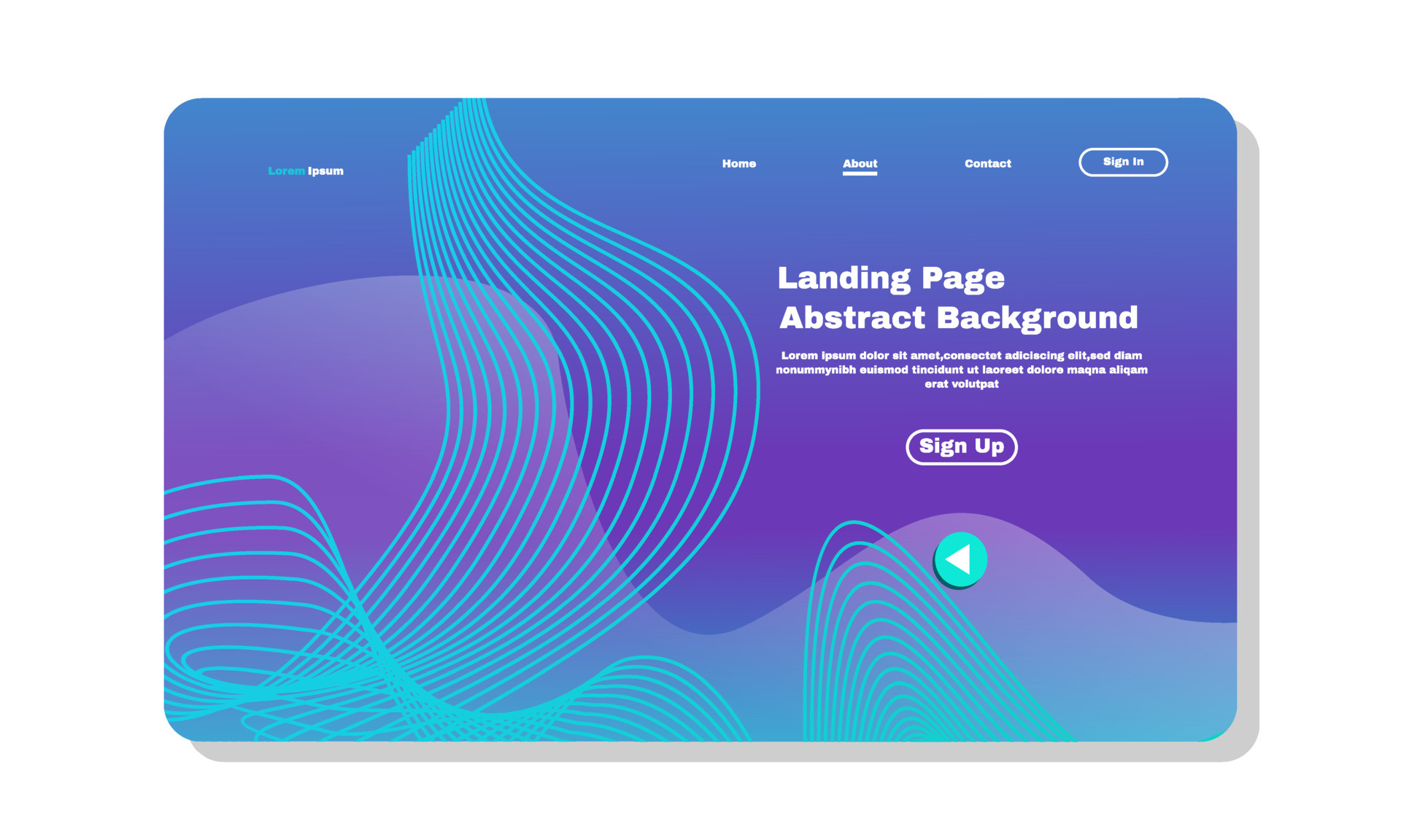 stock illustartion asbtract background landing page template design can ...
