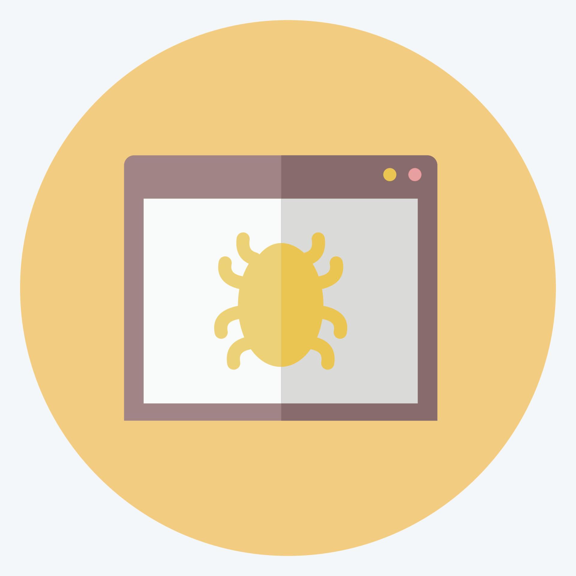 Web Crawler Icon in trendy flat style isolated on soft blue background ...