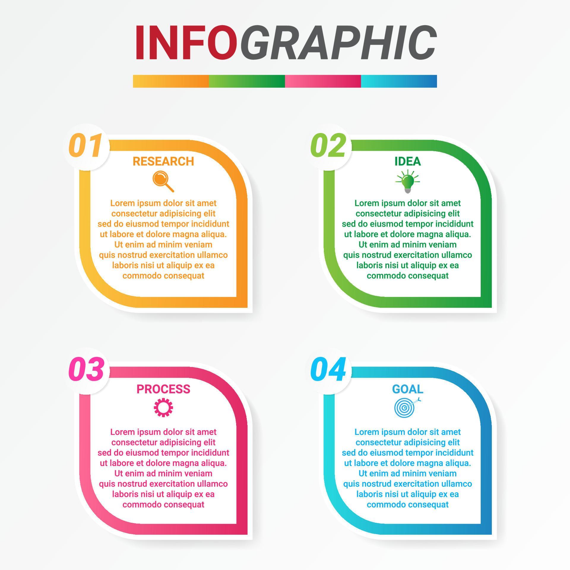 Graphic abstract element, Business data visualization. Process charts ...