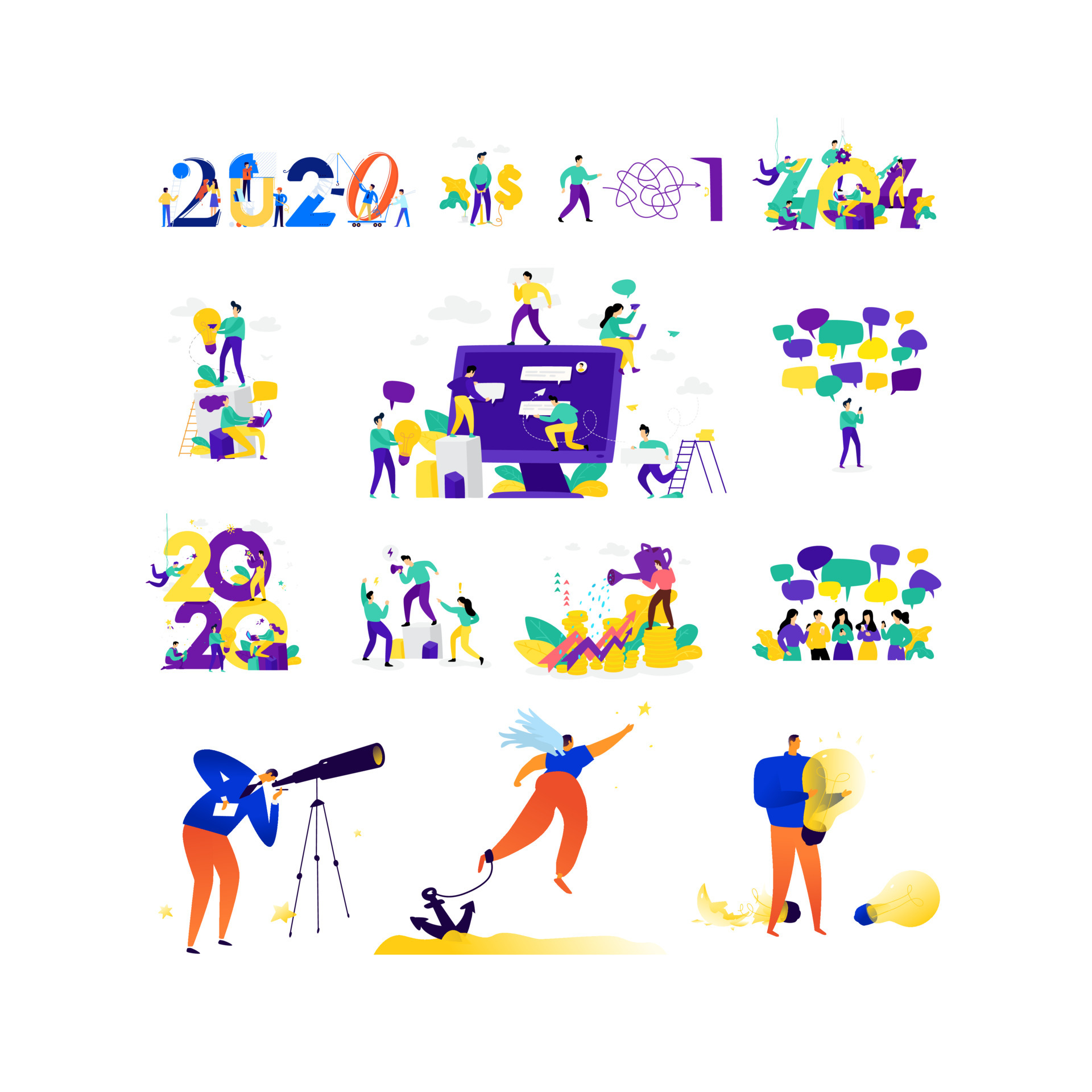 Illustrations On The Topic Of Business Vector Metaphoric Situations illustrations-on-the-topic-of-business-vector-metaphoric-situations