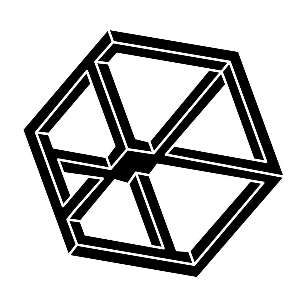 Optical Illusion Object Impossible Figure Optical Art Shape Unreal Geometry 5546720 Vector