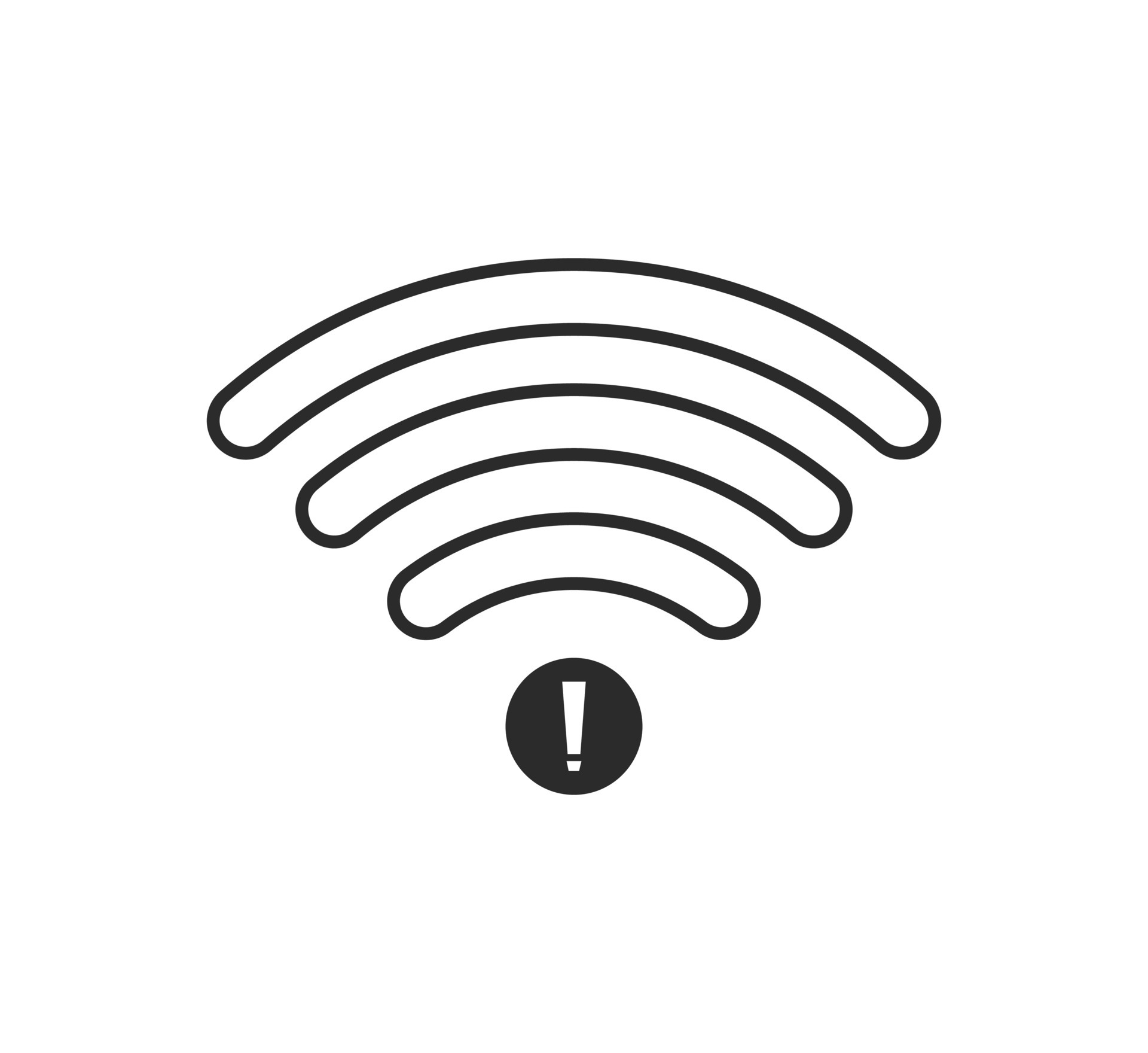 No Wifi Wireless Icon Vector No Wi Fi Connection Icon No Wireless