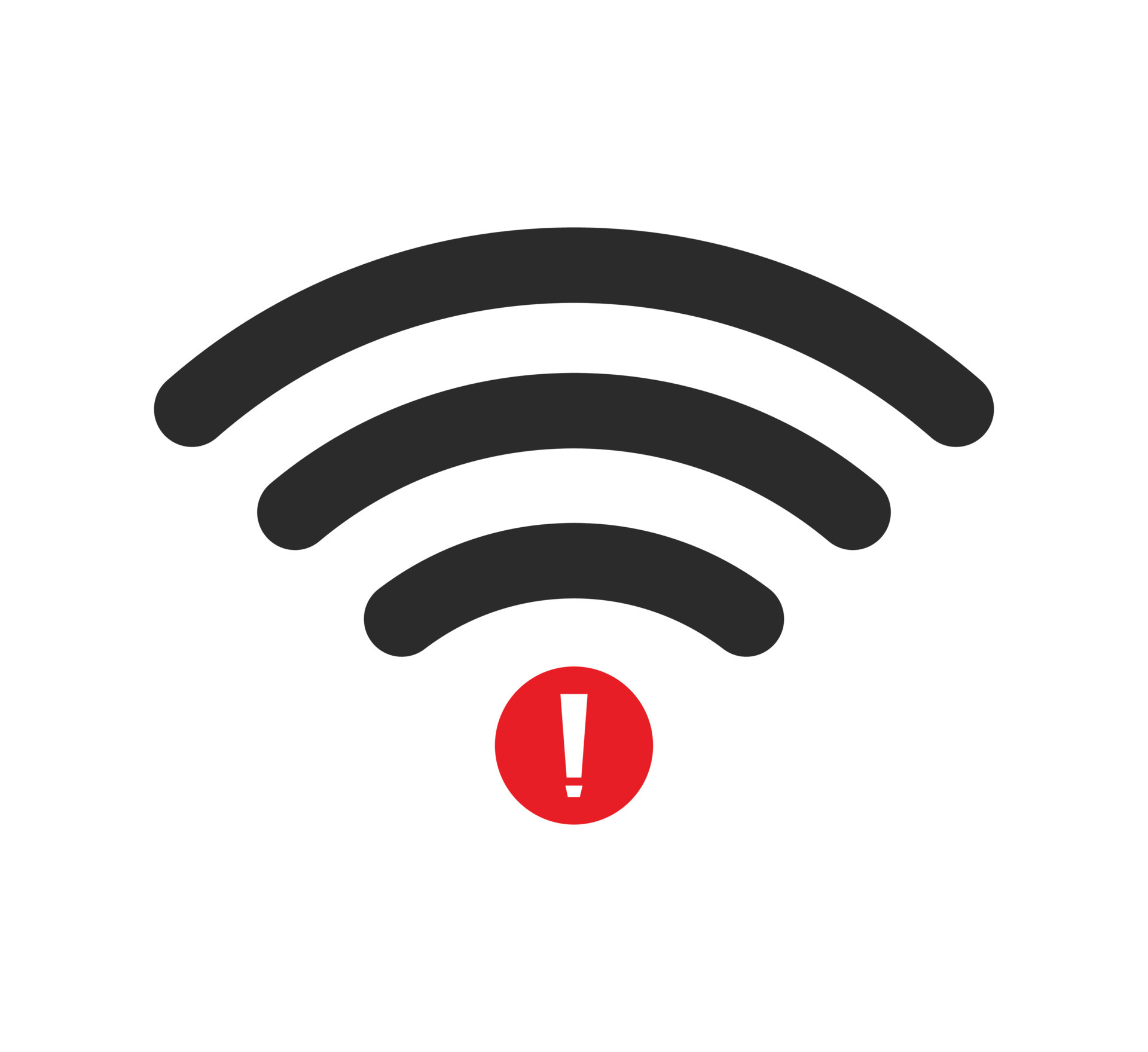 No Wifi Wireless Icon Vector No Wi Fi Connection Icon No Wireless