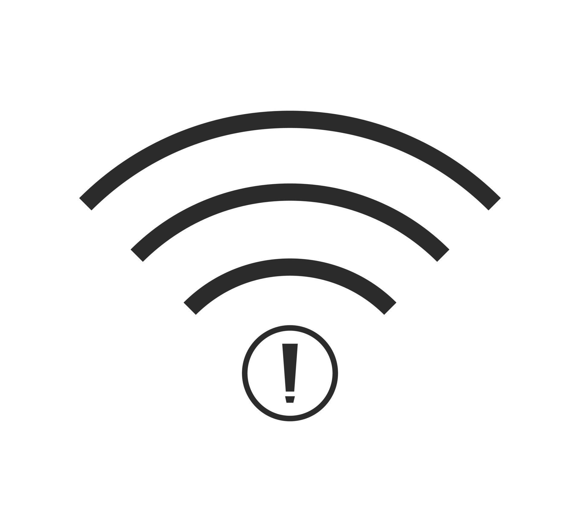 No Wifi Wireless Icon Vector No Wi Fi Connection Icon No Wireless