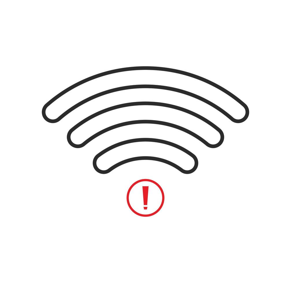 No Wifi Wireless Icon Vector No Wi Fi Connection Icon No Wireless