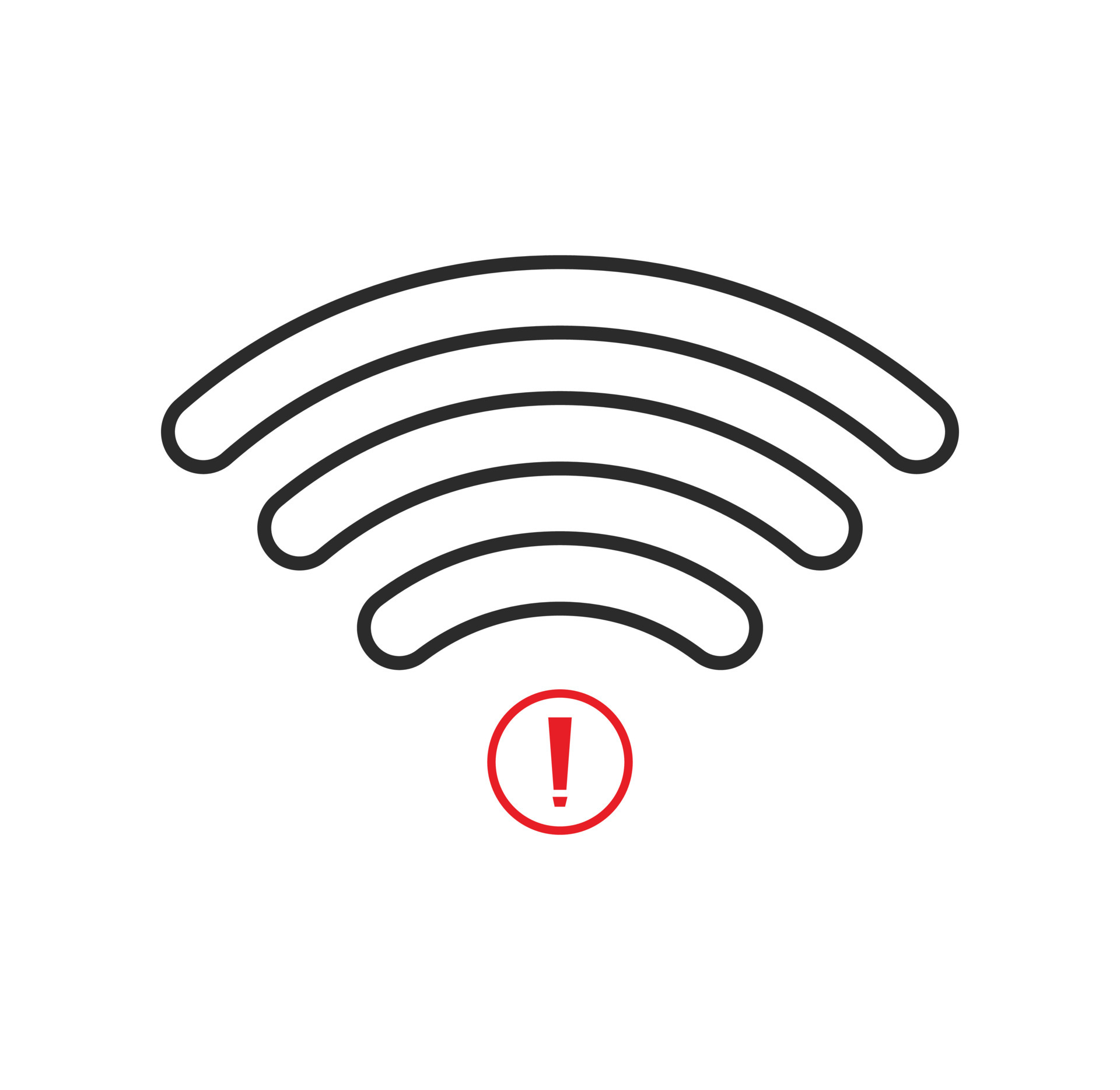 No Wifi Wireless Icon Vector No Wi Fi Connection Icon No Wireless