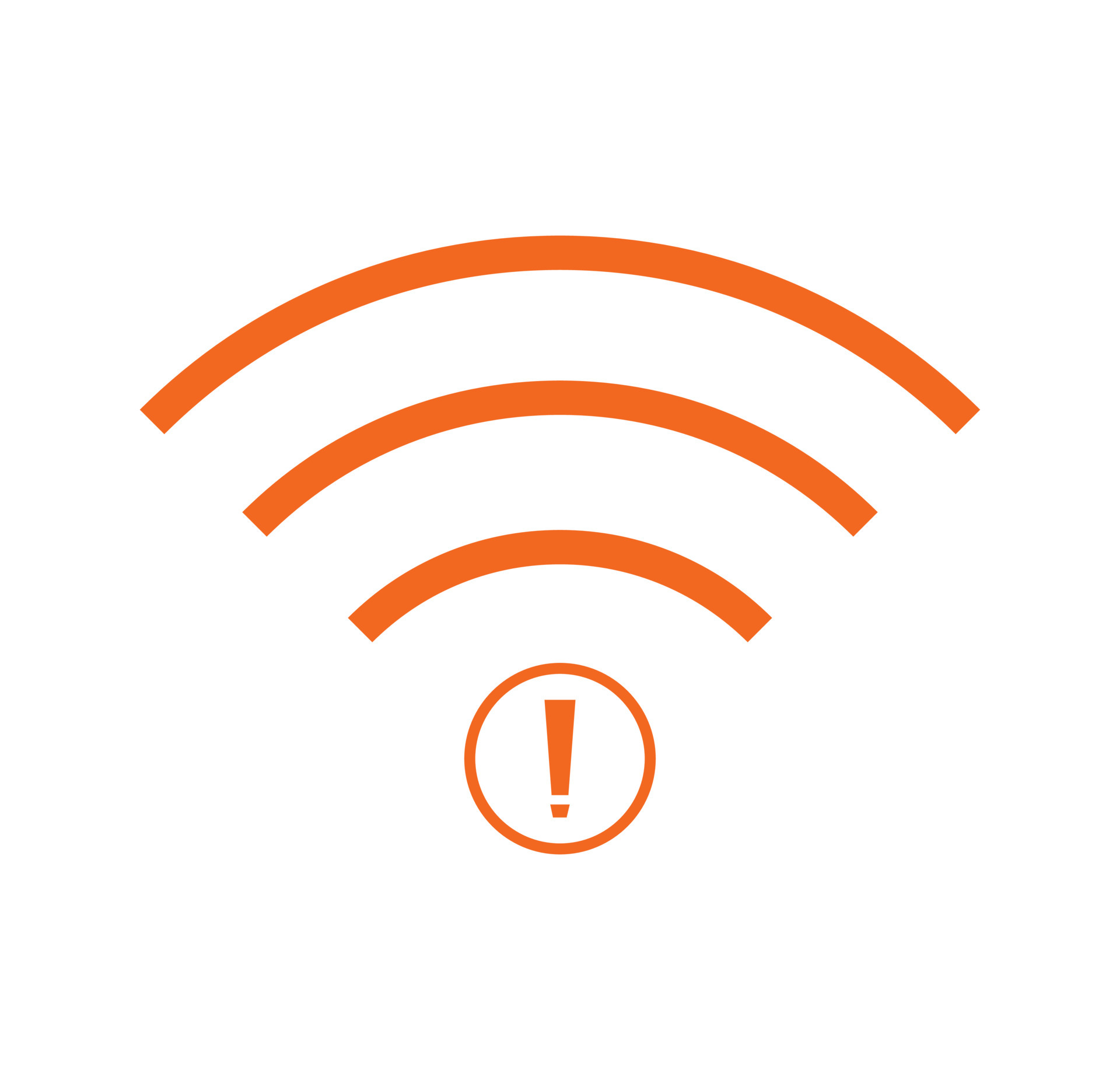 No Wifi Wireless Icon Vector Orange Color No Wi Fi Connection Icon