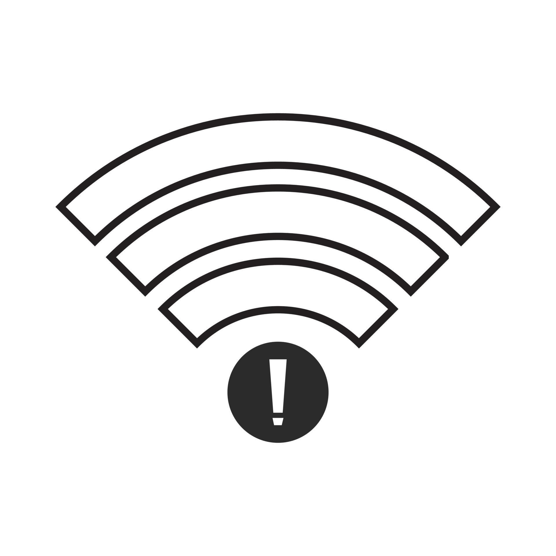 No Wifi Wireless Icon Vector No Wi Fi Connection Icon No Wireless