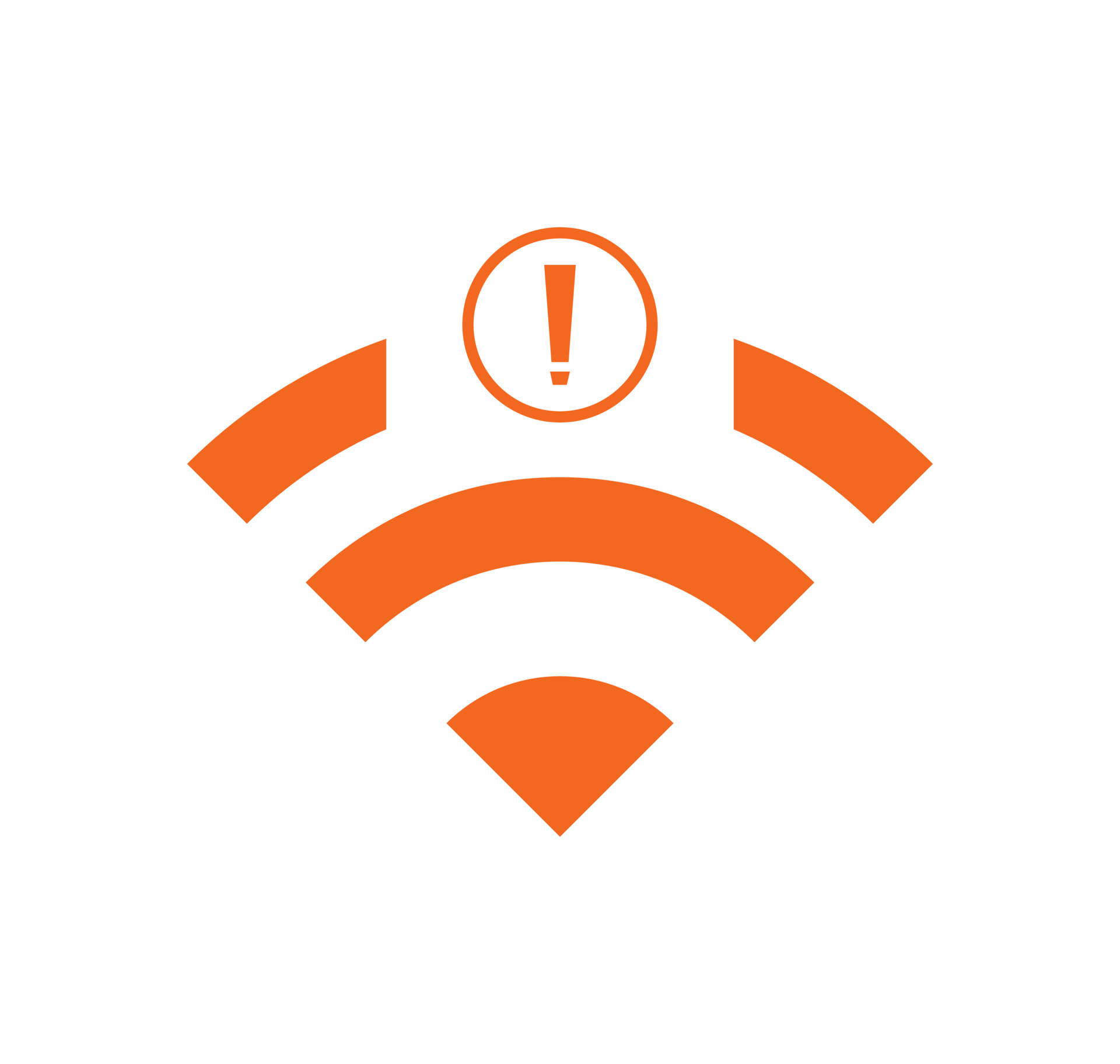 No Wifi Wireless Icon Vector Orange Color No Wi Fi Connection Icon