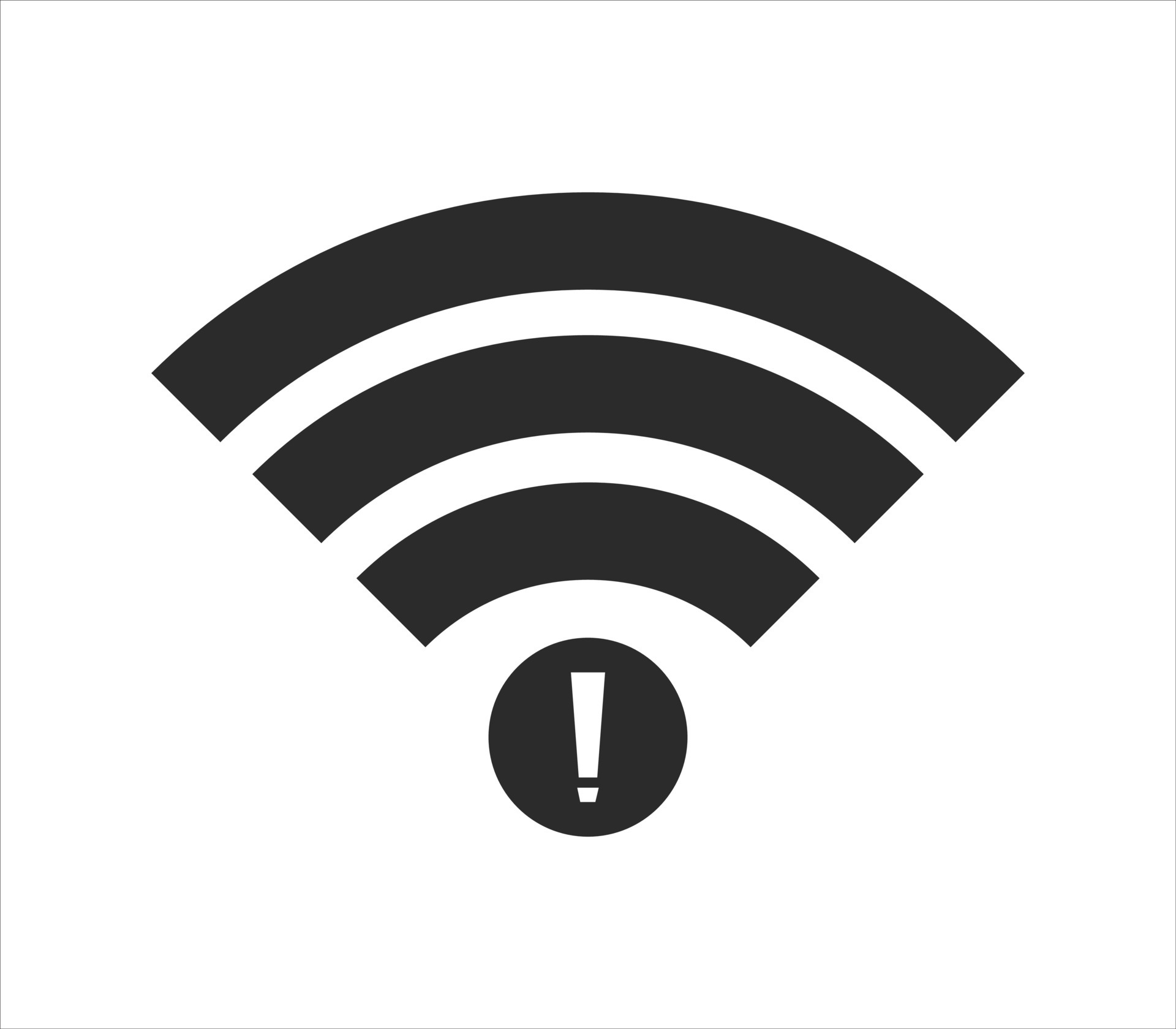 No Wifi Wireless Icon Vector No Wi Fi Connection Icon No Wireless