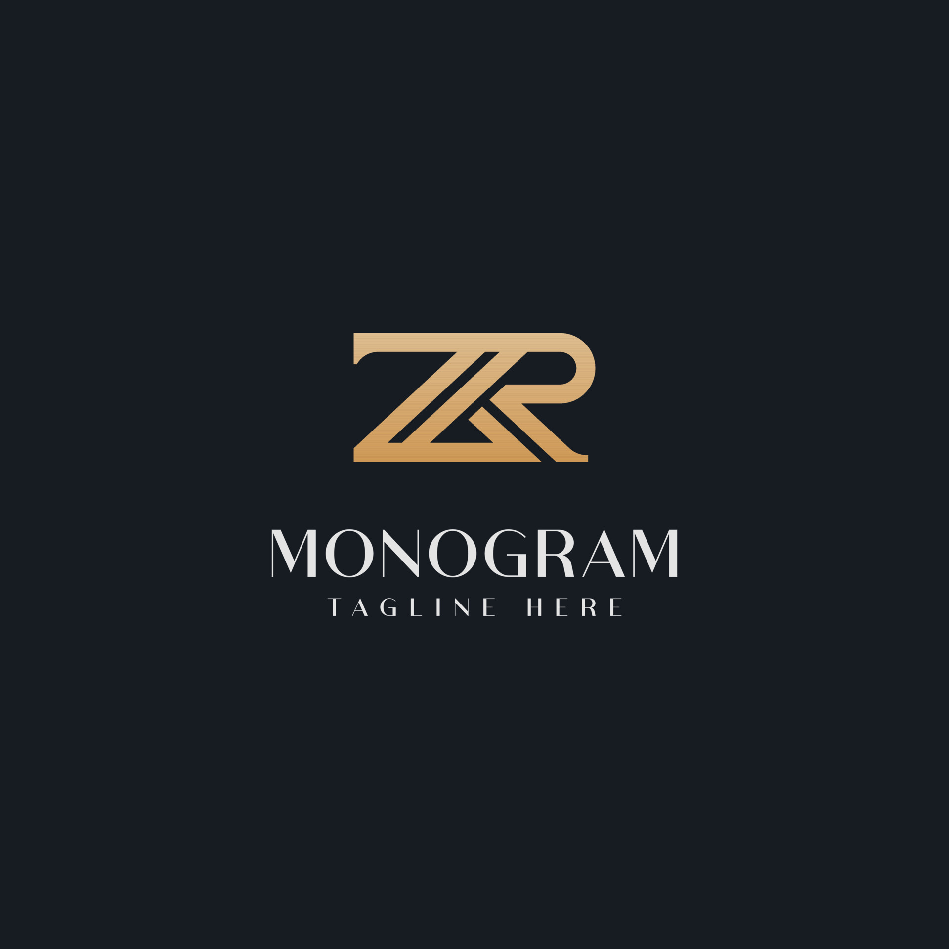 plantilla de logotipo de monograma inicial zr rz zr. logotipo de icono ... plantilla de logotipo de monograma inicial zr rz zr. logotipo de icono ...