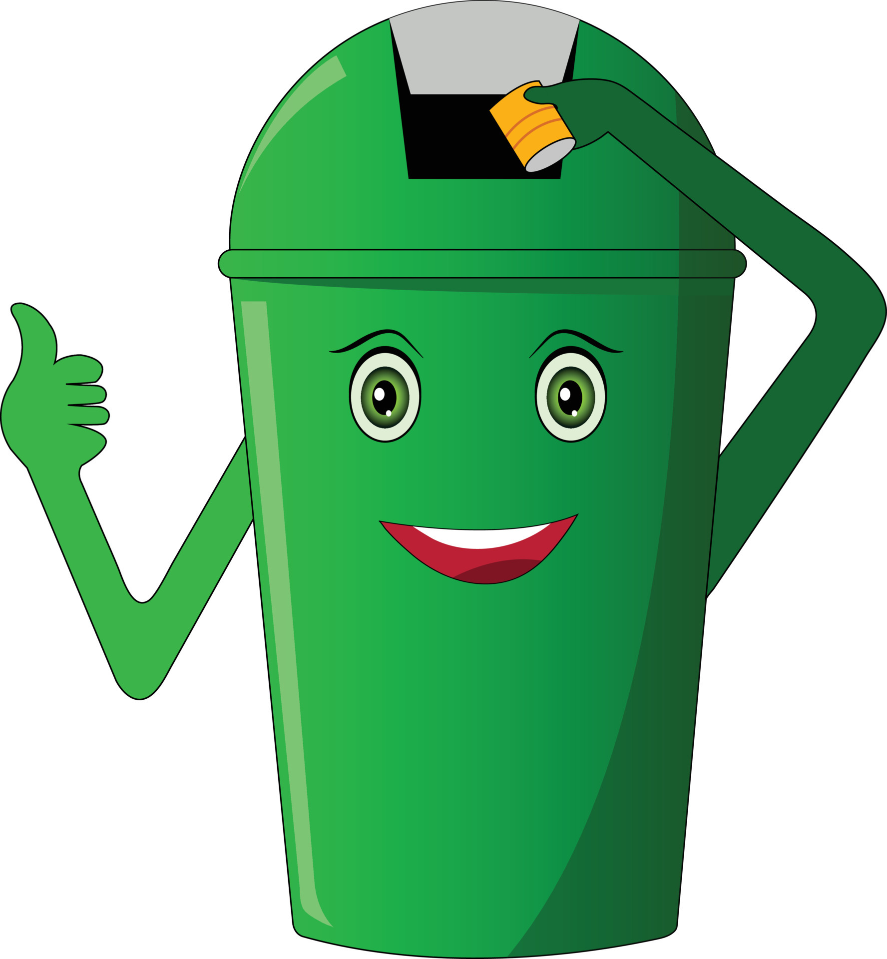 Cute happy cartoon dustbin vector illustration 5568320 Vector Art at ... Cute happy cartoon dustbin vector illustration 5568320 Vector Art at ...