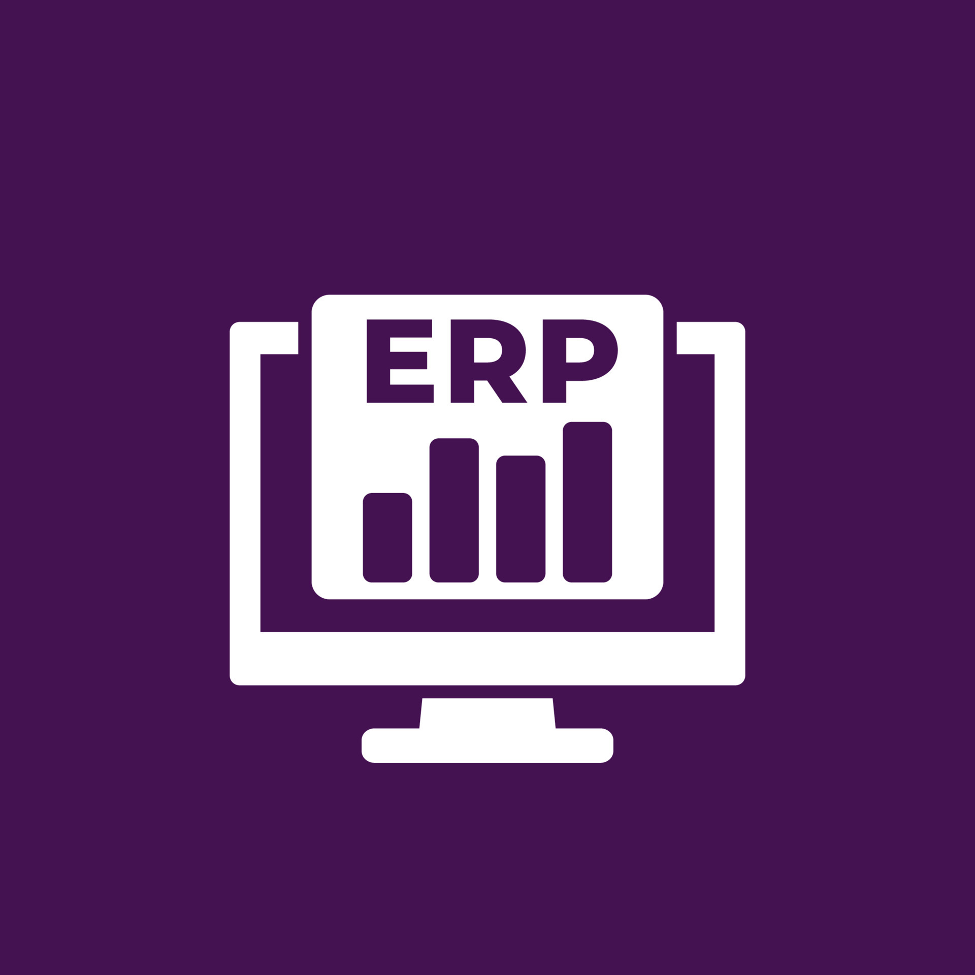 erp software vector white icon 5571708 Vector Art at Vecteezy