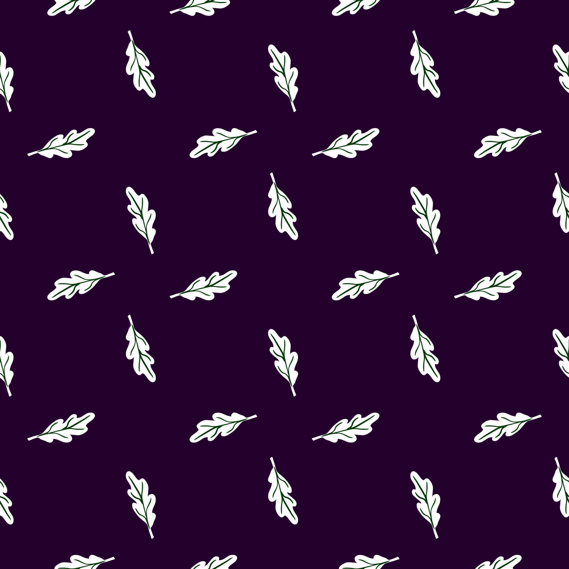 Oak Leaf Seamless Pattern Plant Background 5585107 Vector Art At Vecteezy