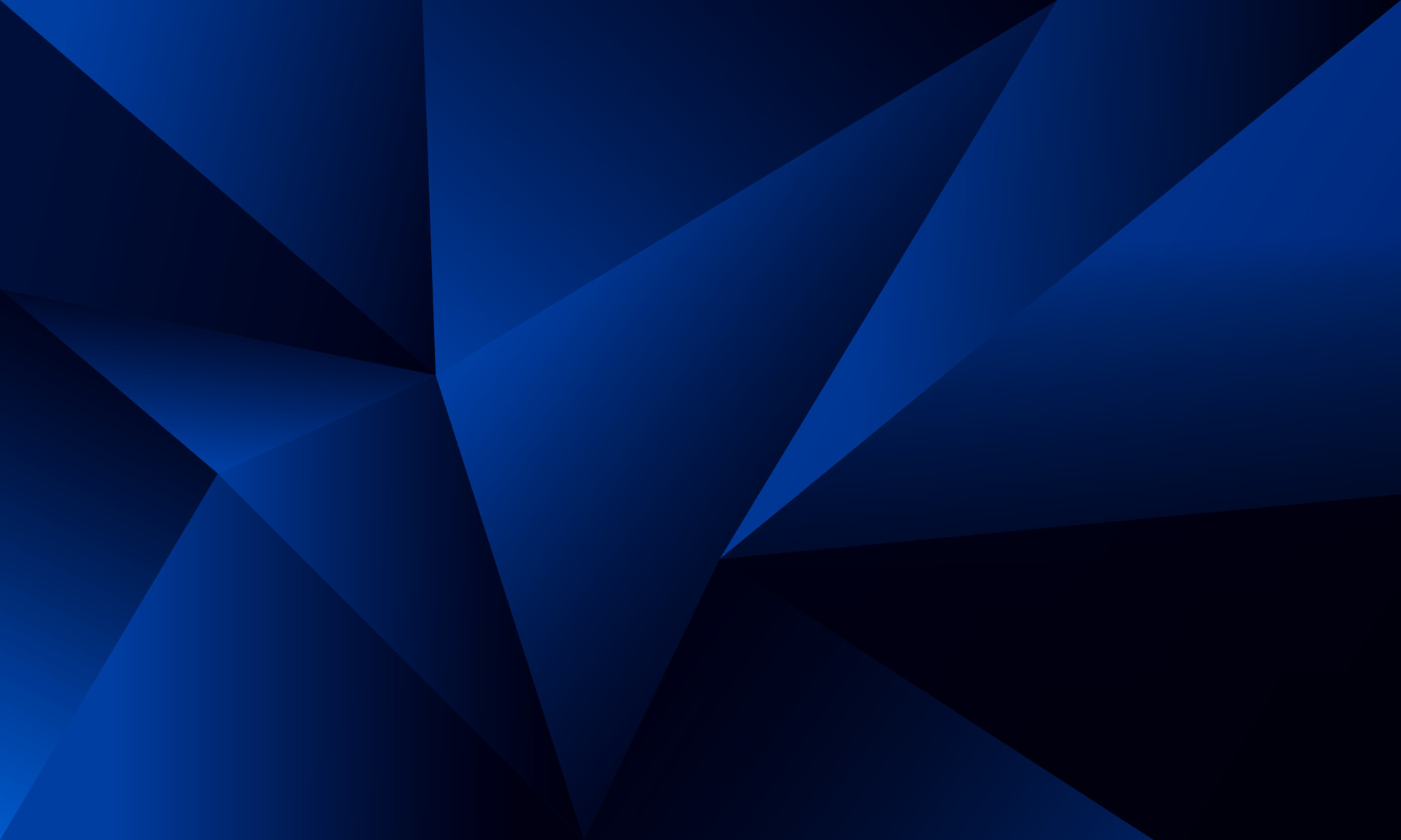 Abstract blue polygon triangles shape pattern background with lighting ...